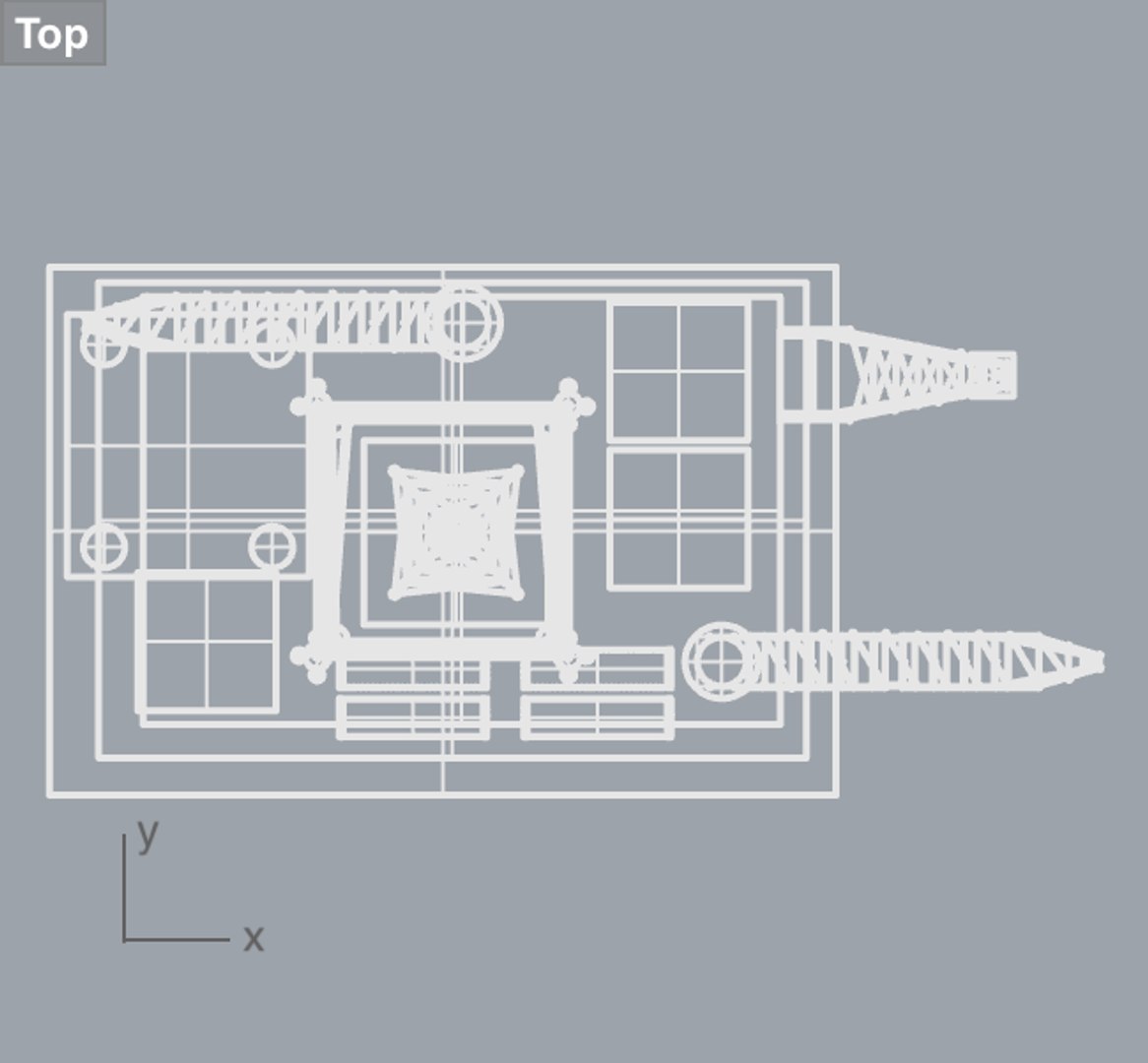 compliant platform offshore 3d 3dm