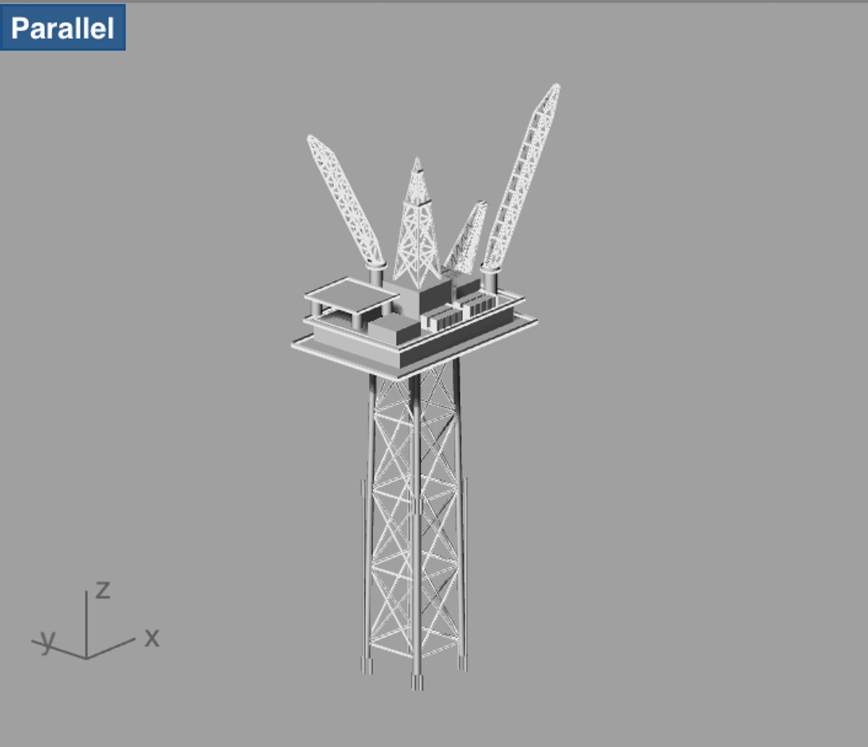 compliant platform offshore 3d 3dm