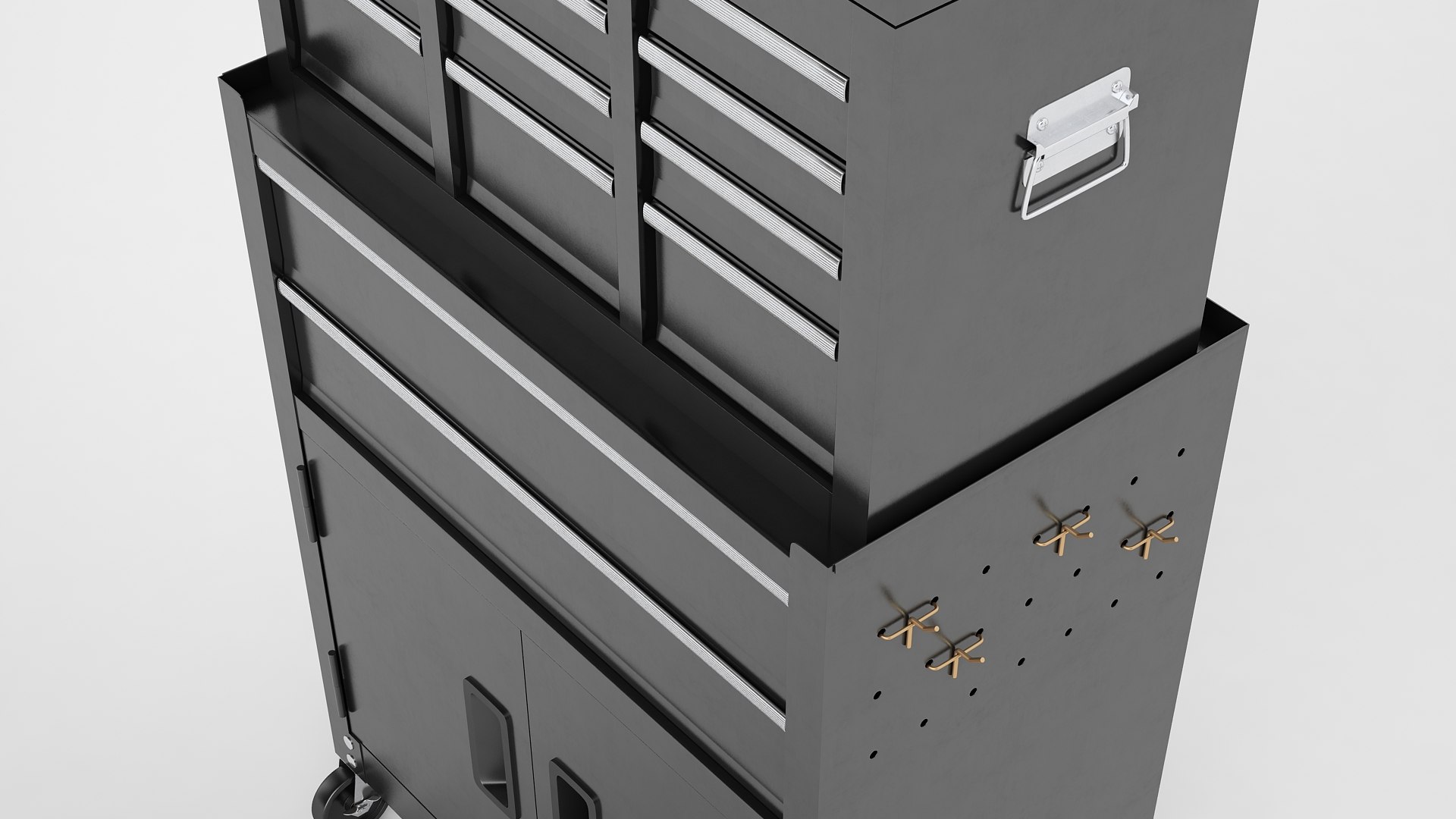 Tool Box Trolley Storage Garage 02 3D - TurboSquid 1760644