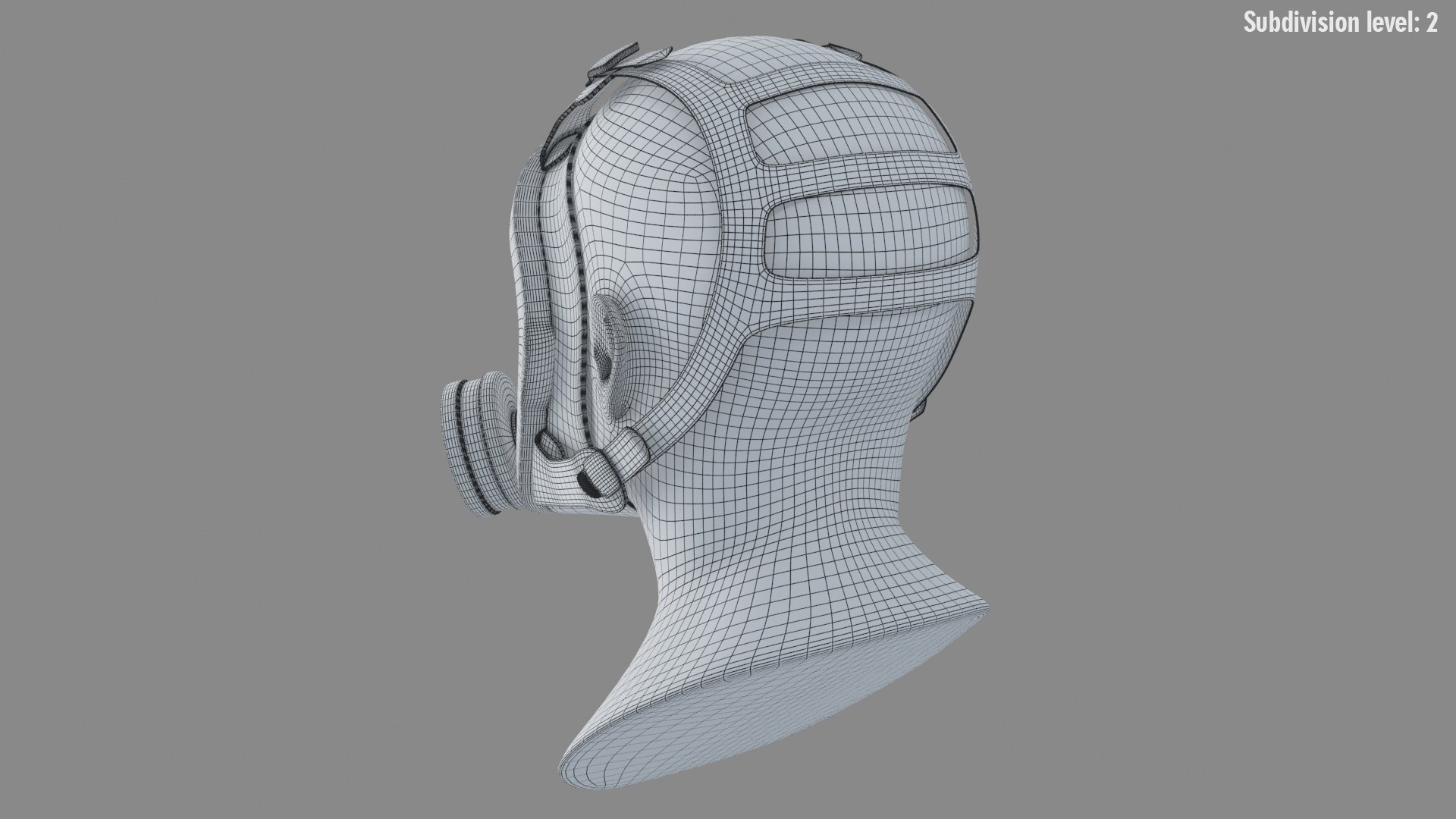 3D Face Reusable Respirator Double Model - TurboSquid 1536638