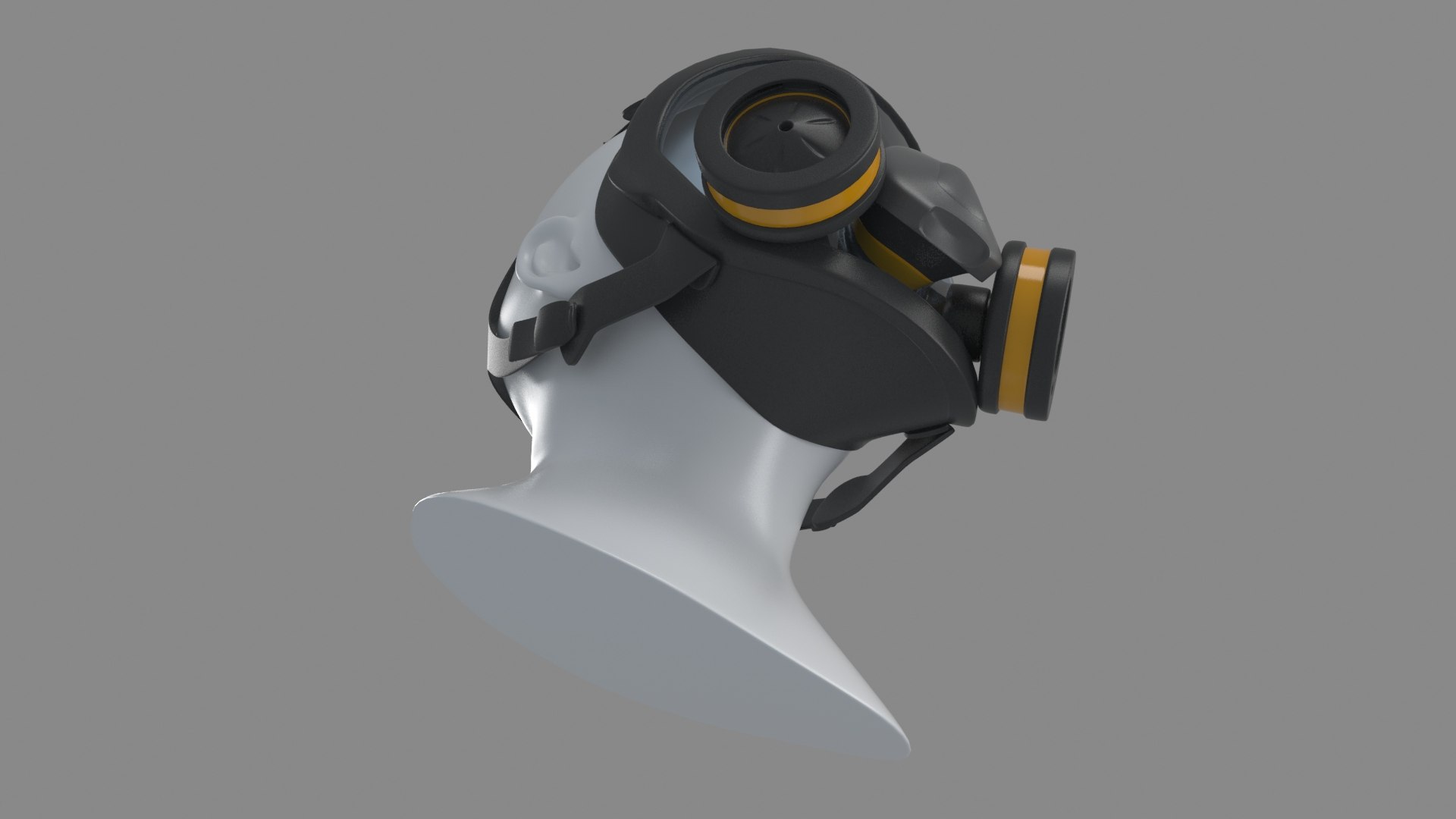 3D Face Reusable Respirator Double Model - TurboSquid 1536638