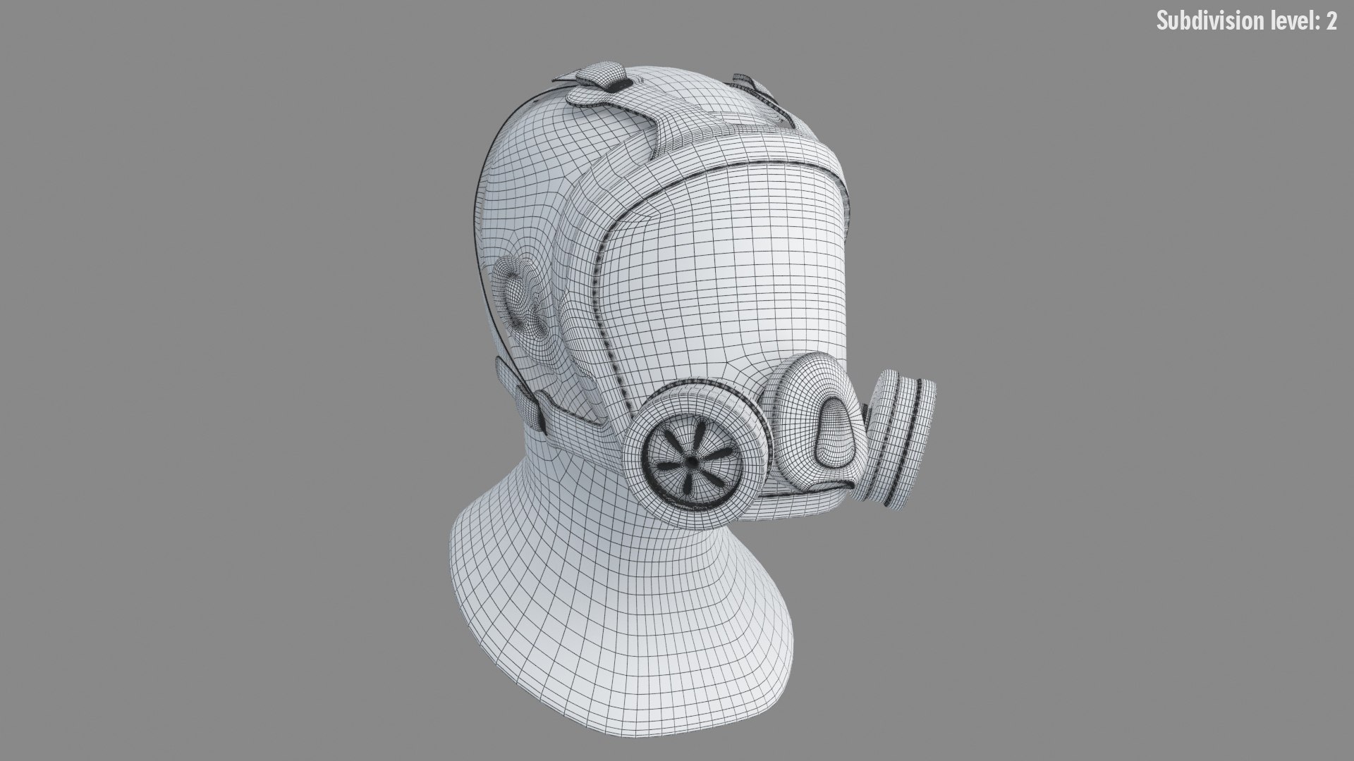 3D Face Reusable Respirator Double Model - TurboSquid 1536638