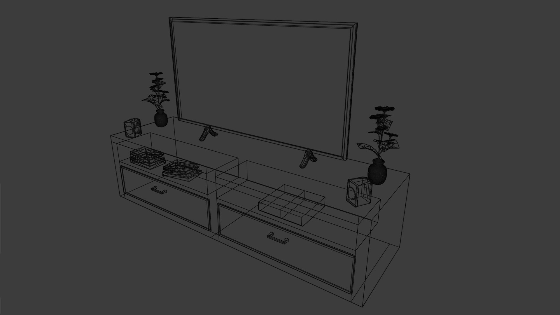 Modern TV Set 3D Model - TurboSquid 1792162