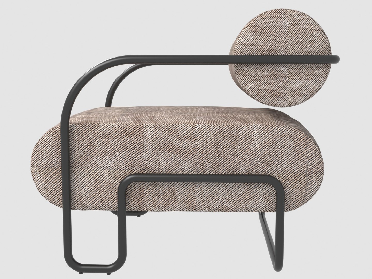 Ardent Club Chair Black 3D - TurboSquid 1588001