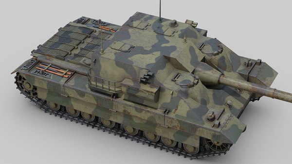 3D FV 217 Badger Tank Desrtoyer - TurboSquid 1732228