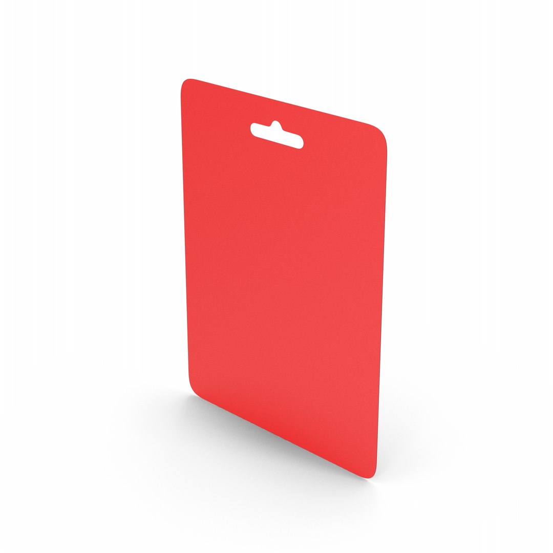 3D Model Red Gift Card - TurboSquid 2153404