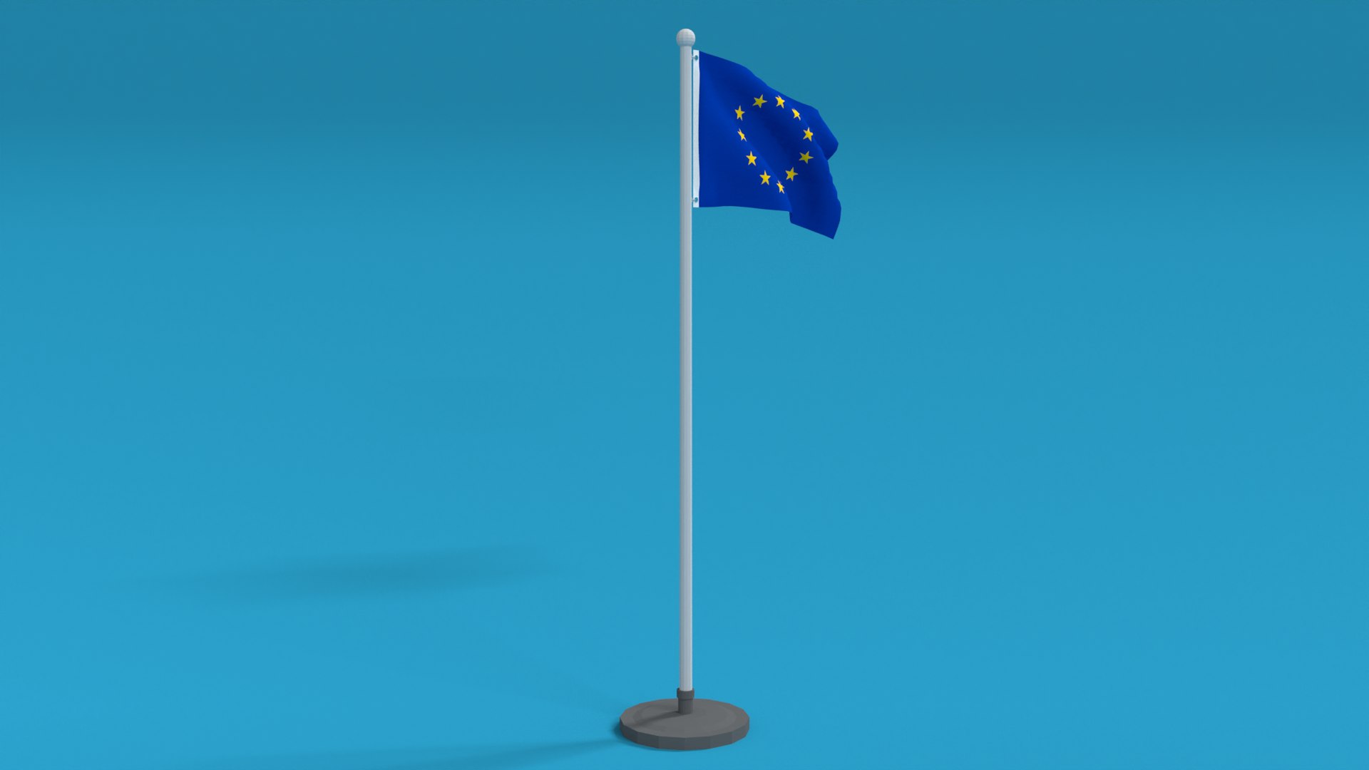 Low Poly Seamless Animated Europe Flag 3D Model - TurboSquid 1839792