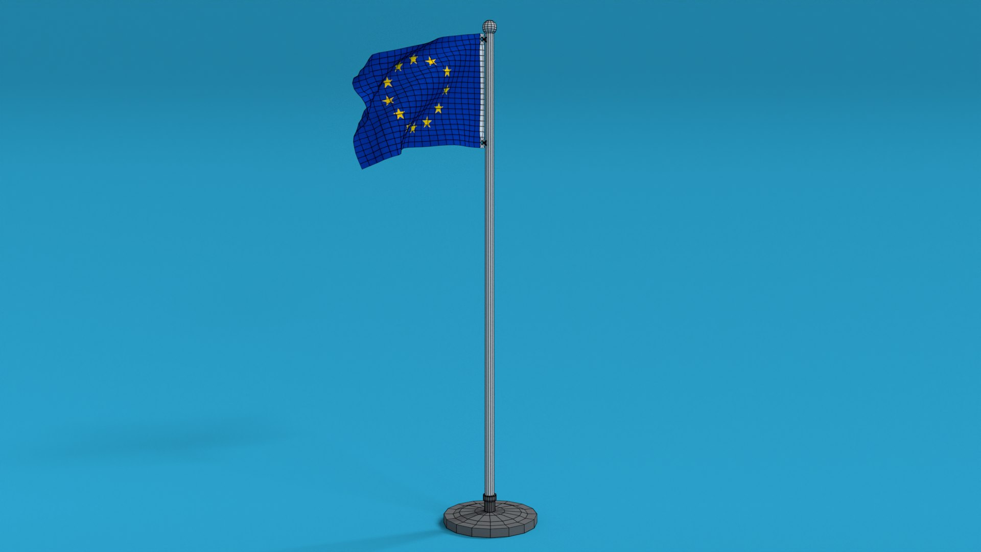 Low Poly Seamless Animated Europe Flag 3D Model - TurboSquid 1839792