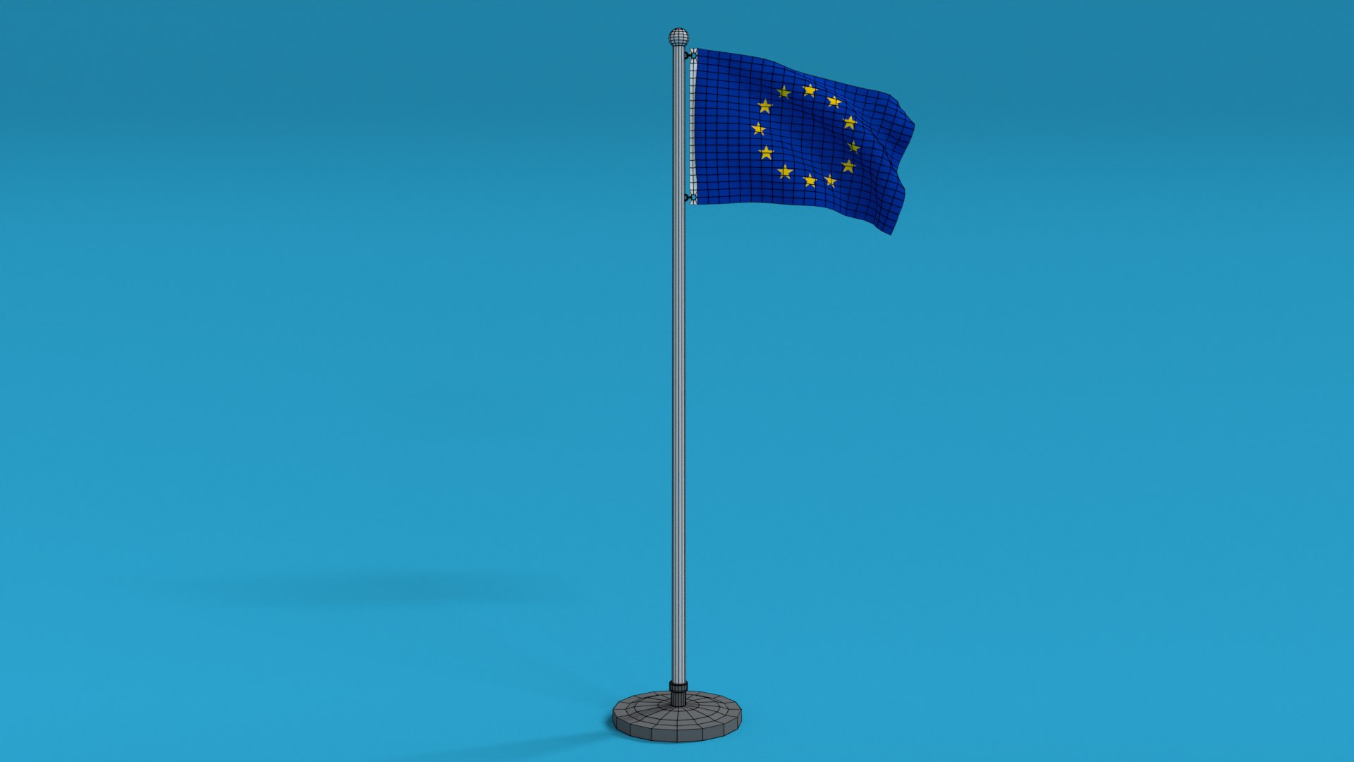 Low Poly Seamless Animated Europe Flag 3D Model - TurboSquid 1839792