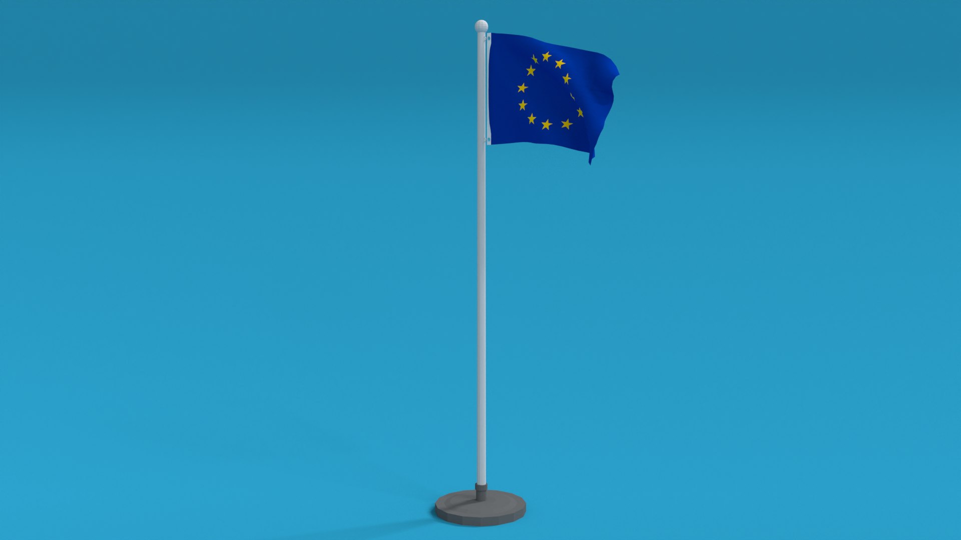 Low Poly Seamless Animated Europe Flag 3D Model - TurboSquid 1839792