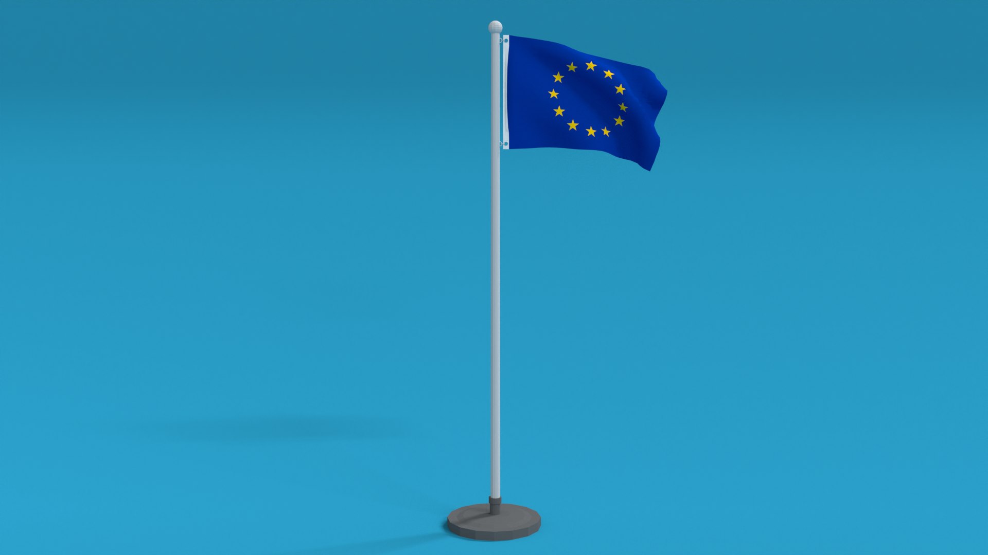 Low Poly Seamless Animated Europe Flag 3D Model - TurboSquid 1839792