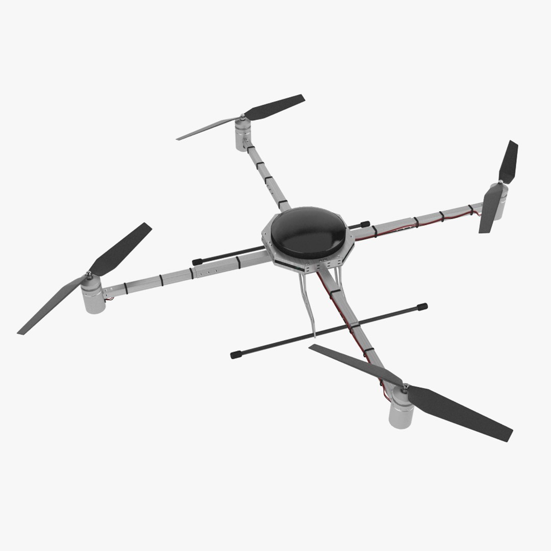 3d drone realistic model