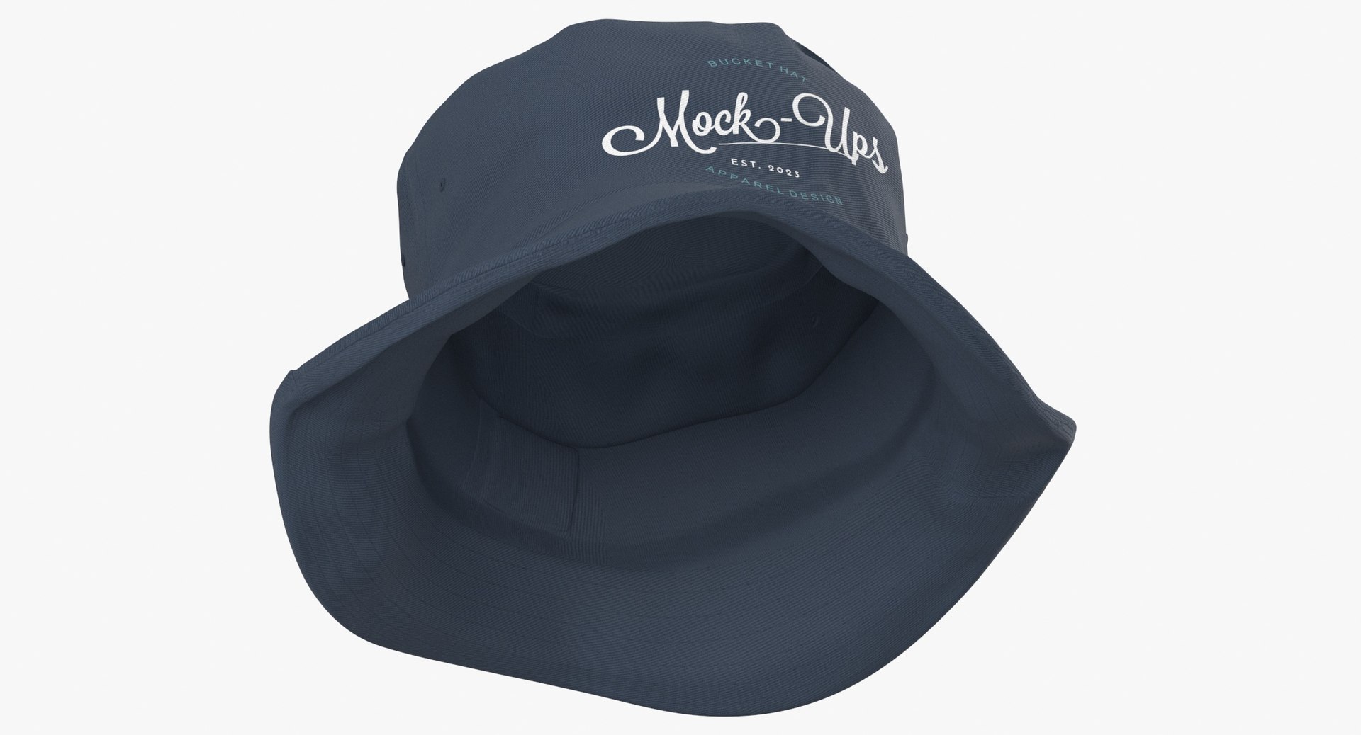 Bucket Hat Pose 01 Blank White and Branded Heather Basic Poses 3D ...
