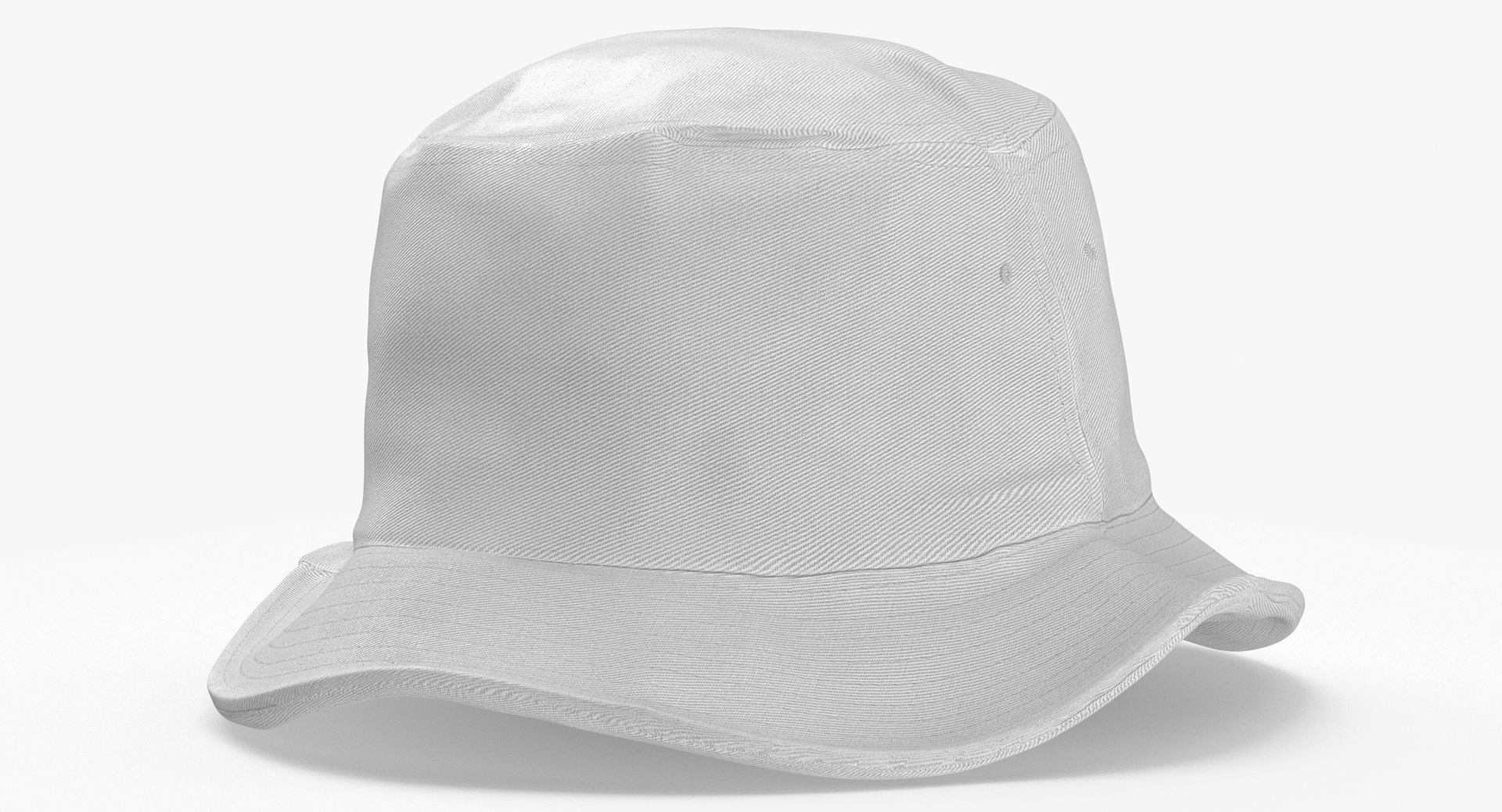Bucket Hat Pose 01 Blank White And Branded Heather Basic Poses 3D ...