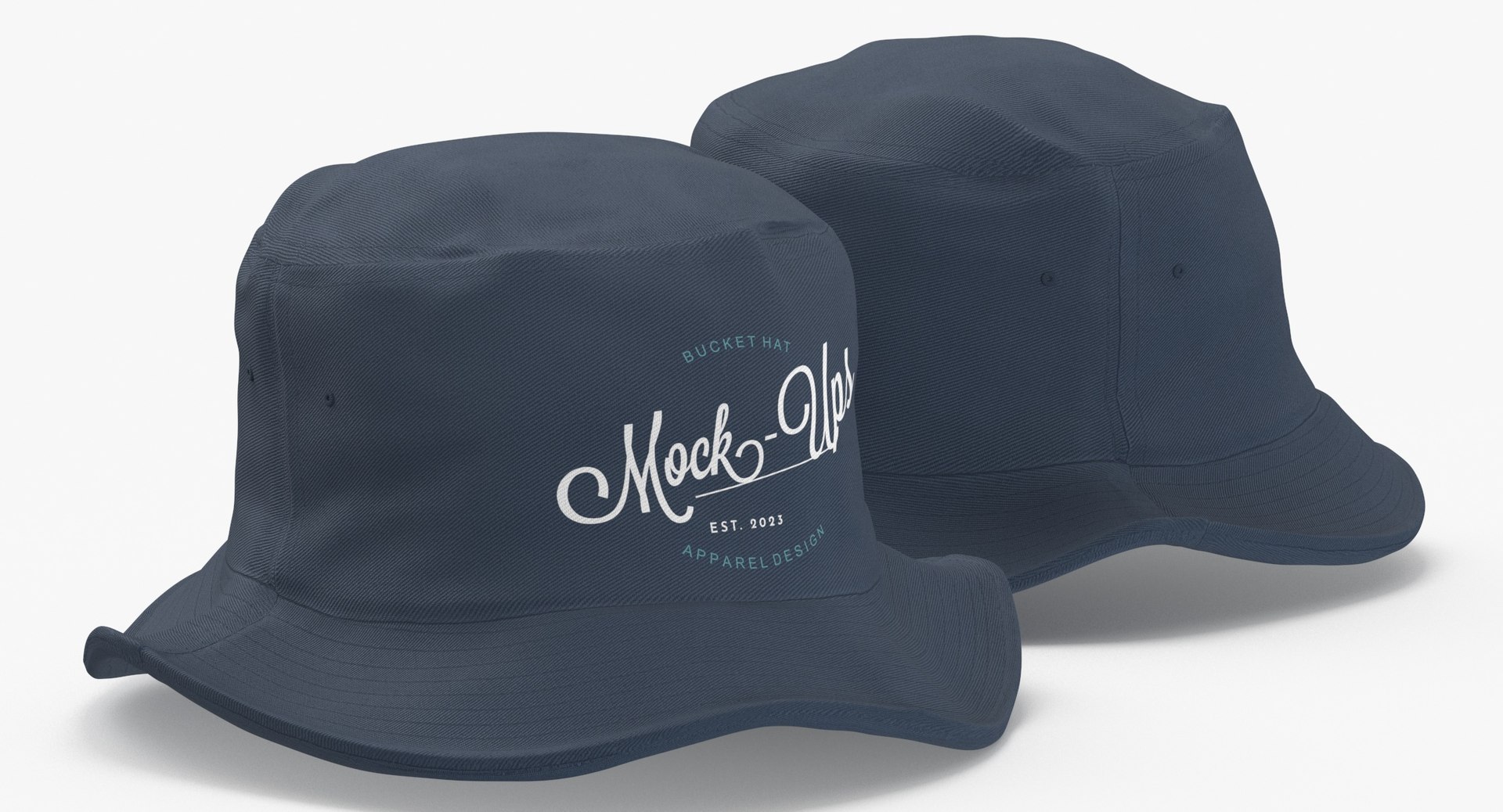 Bucket Hat Pose 01 Blank White and Branded Heather Basic Poses 3D ...