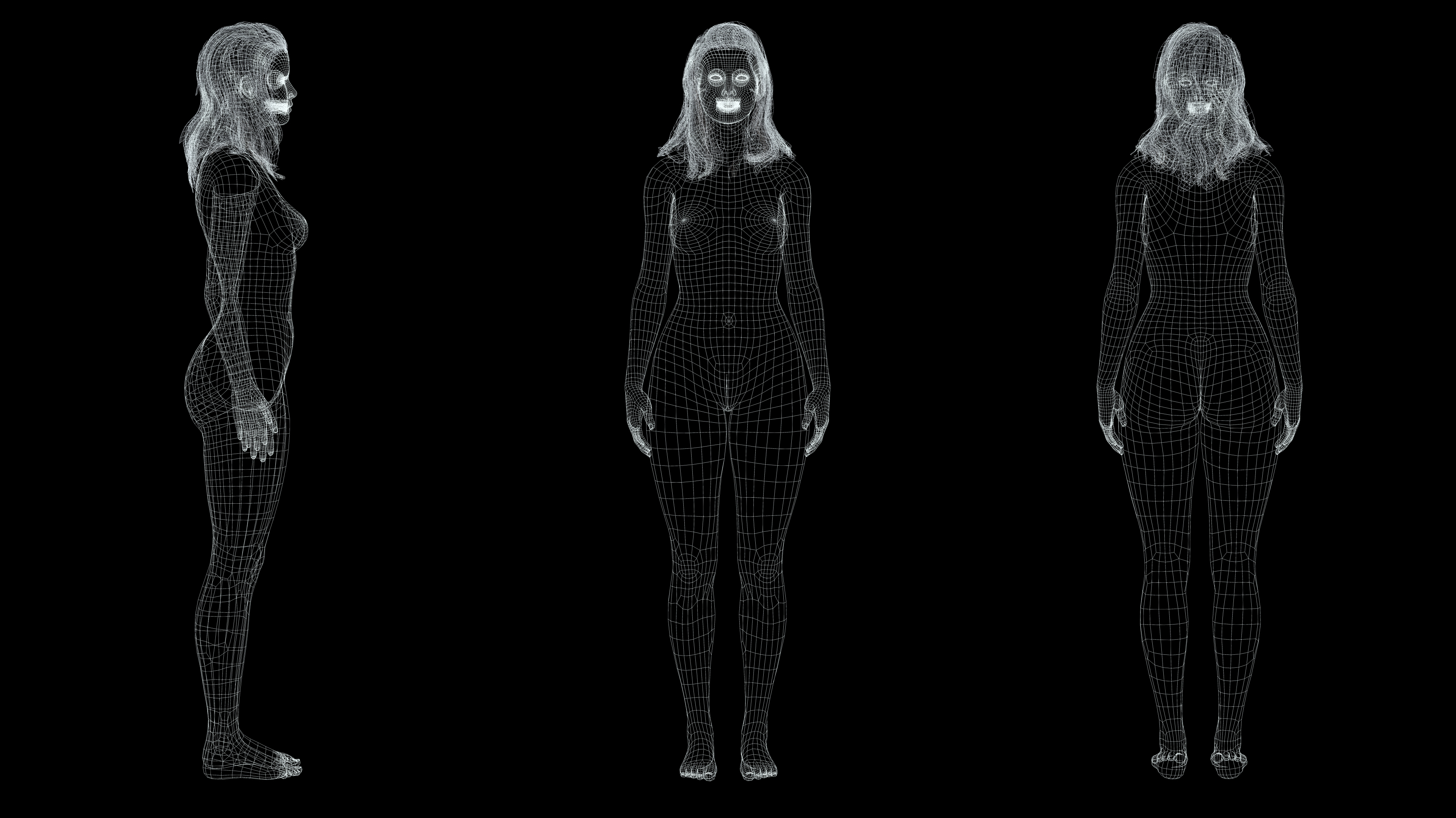 modèle 3D de jennifer lawrence femmes nues et vêtues entièrement gréées ...