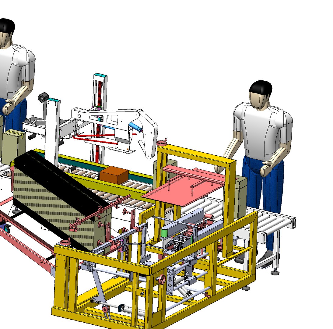 3D Food Unpacking And Packing Machine Conveyor - TurboSquid 1881807