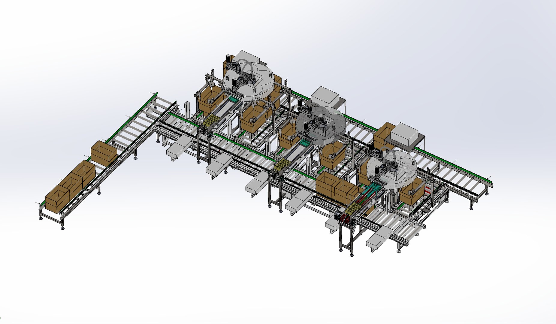 3D Food Unpacking And Packing Machine Conveyor - TurboSquid 1881807