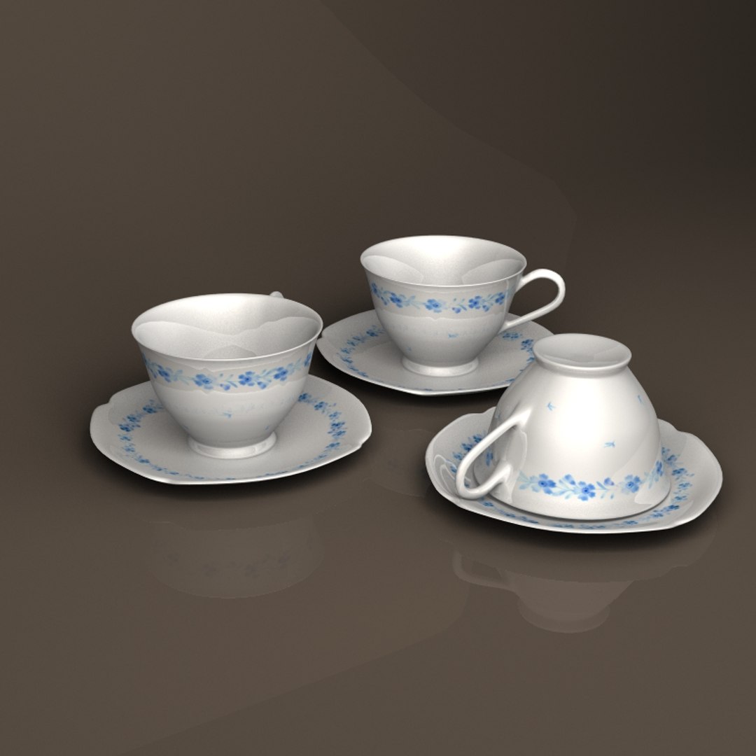Tea Cup Plate 3d Max
