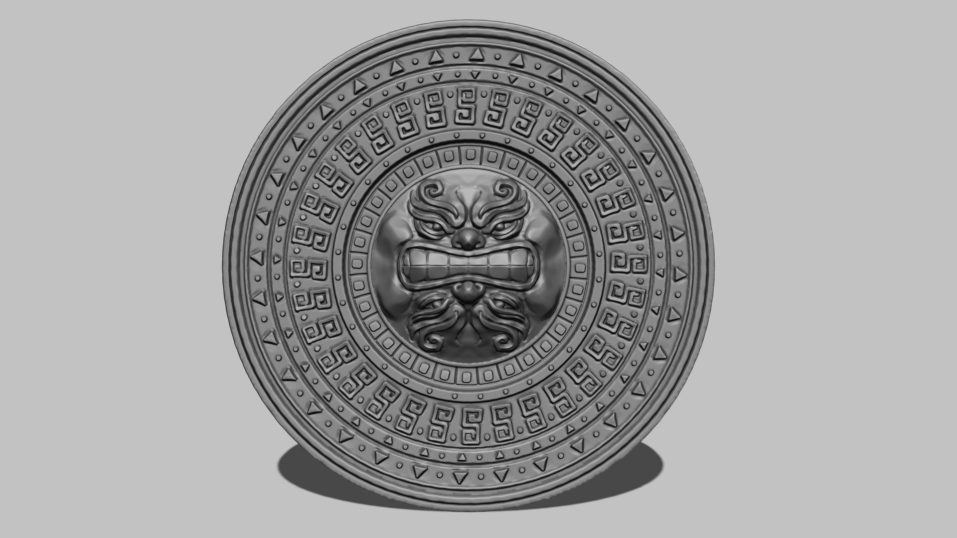 3D Mayan dial coin prehistoric God- Fortune 3D model - TurboSquid 2053097