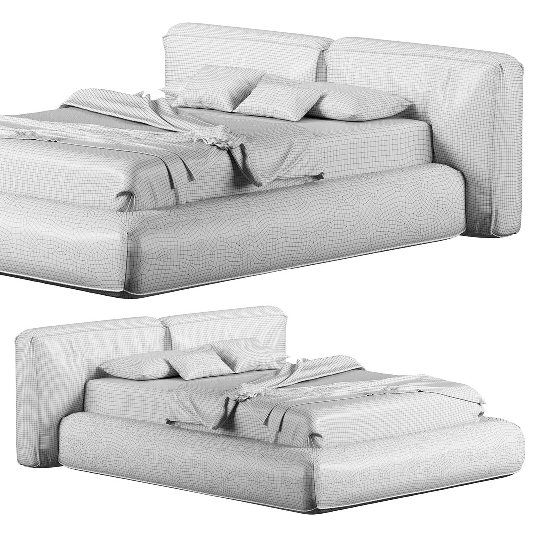 Fluff Bed By Bonaldo Model - TurboSquid 1936706