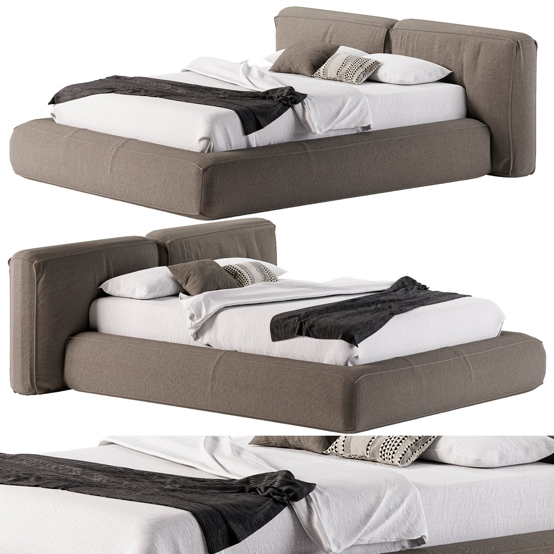 Fluff Bed By Bonaldo Model - TurboSquid 1936706