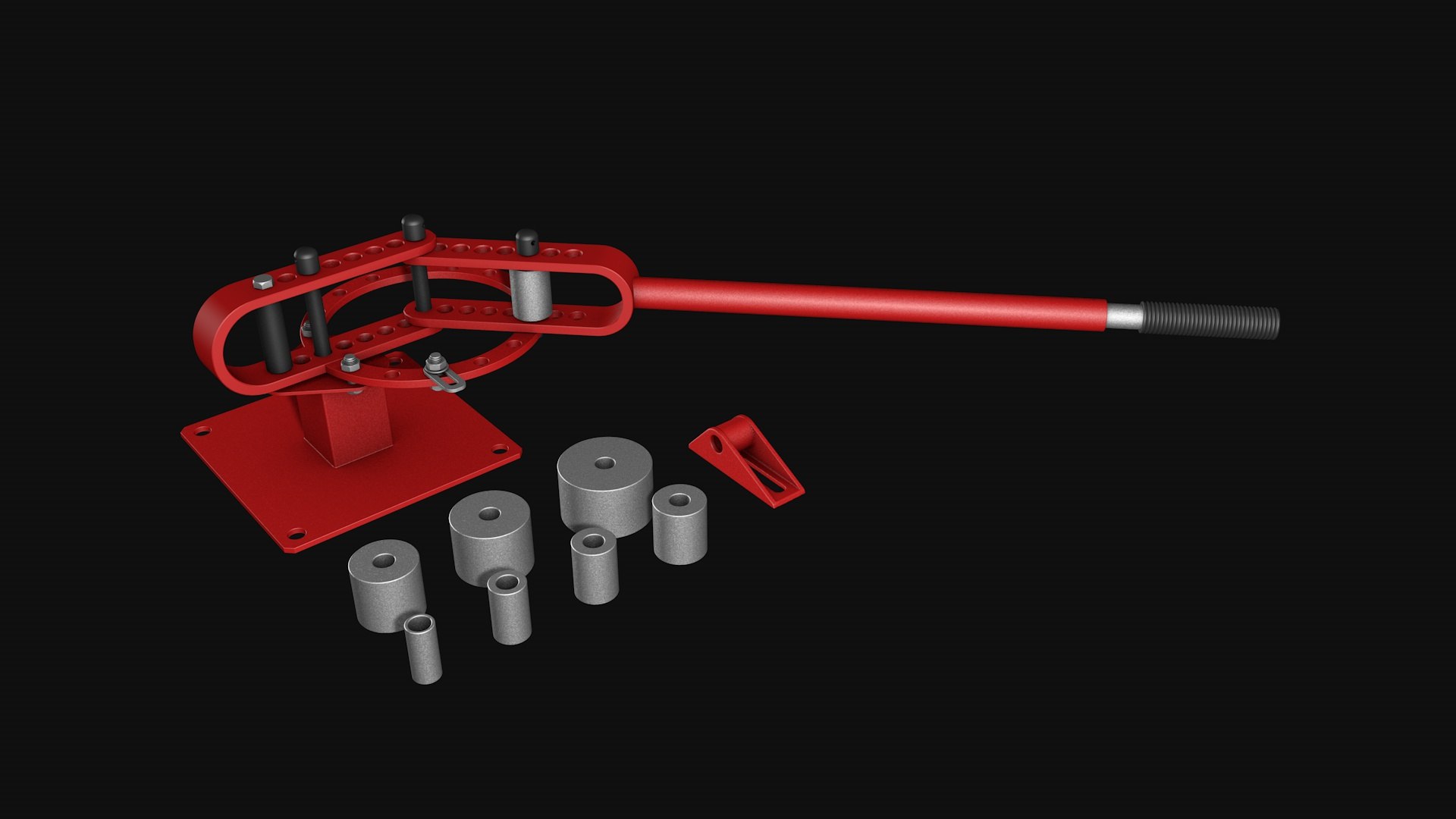 Hydraulic Pipe Bender 3D - TurboSquid 2343934