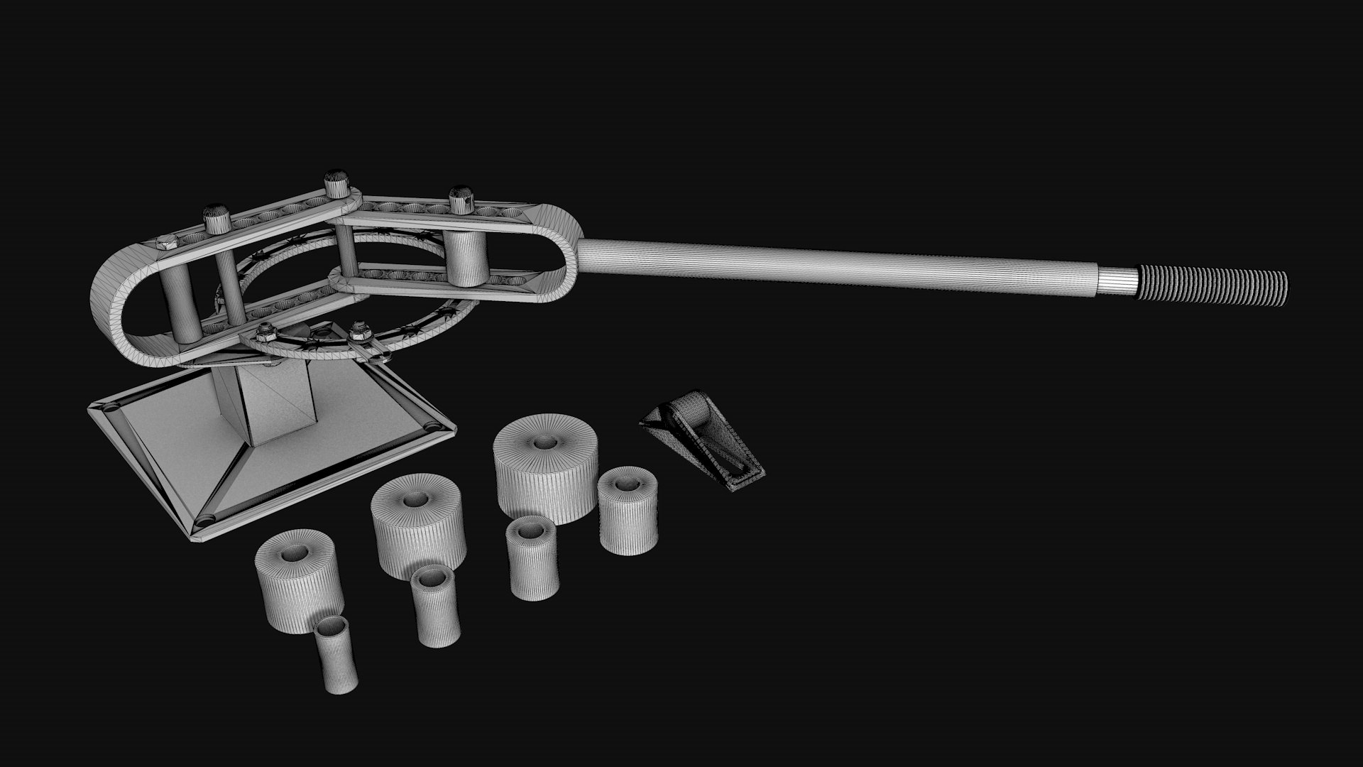 Hydraulic Pipe Bender 3D - TurboSquid 2343934