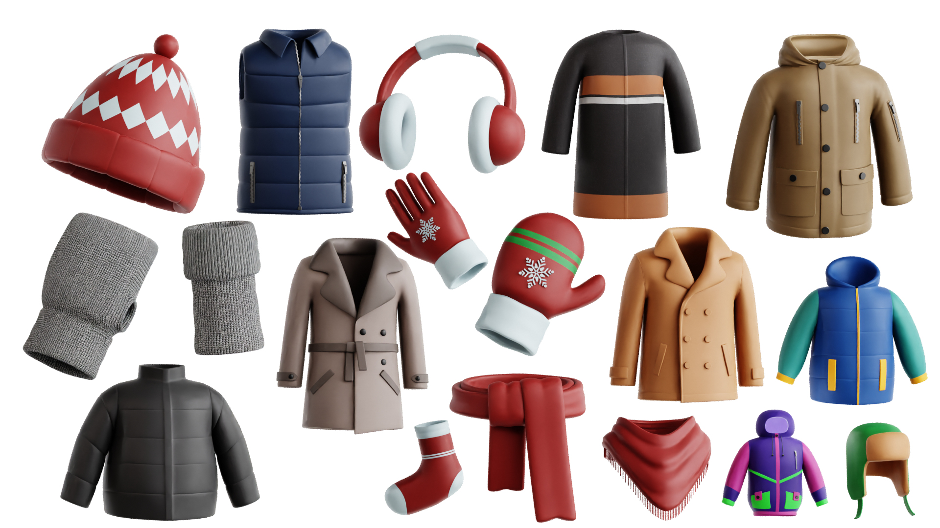 3D Winter Outwear 3D Collection Model - TurboSquid 2317373