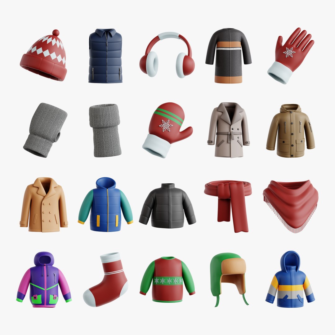 3D Winter Outwear 3D Collection Model - TurboSquid 2317373