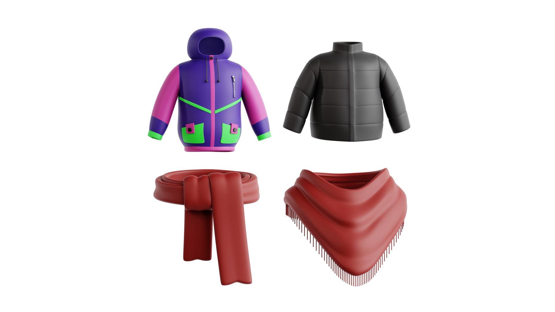 3D Winter Outwear 3D Collection Model - TurboSquid 2317373