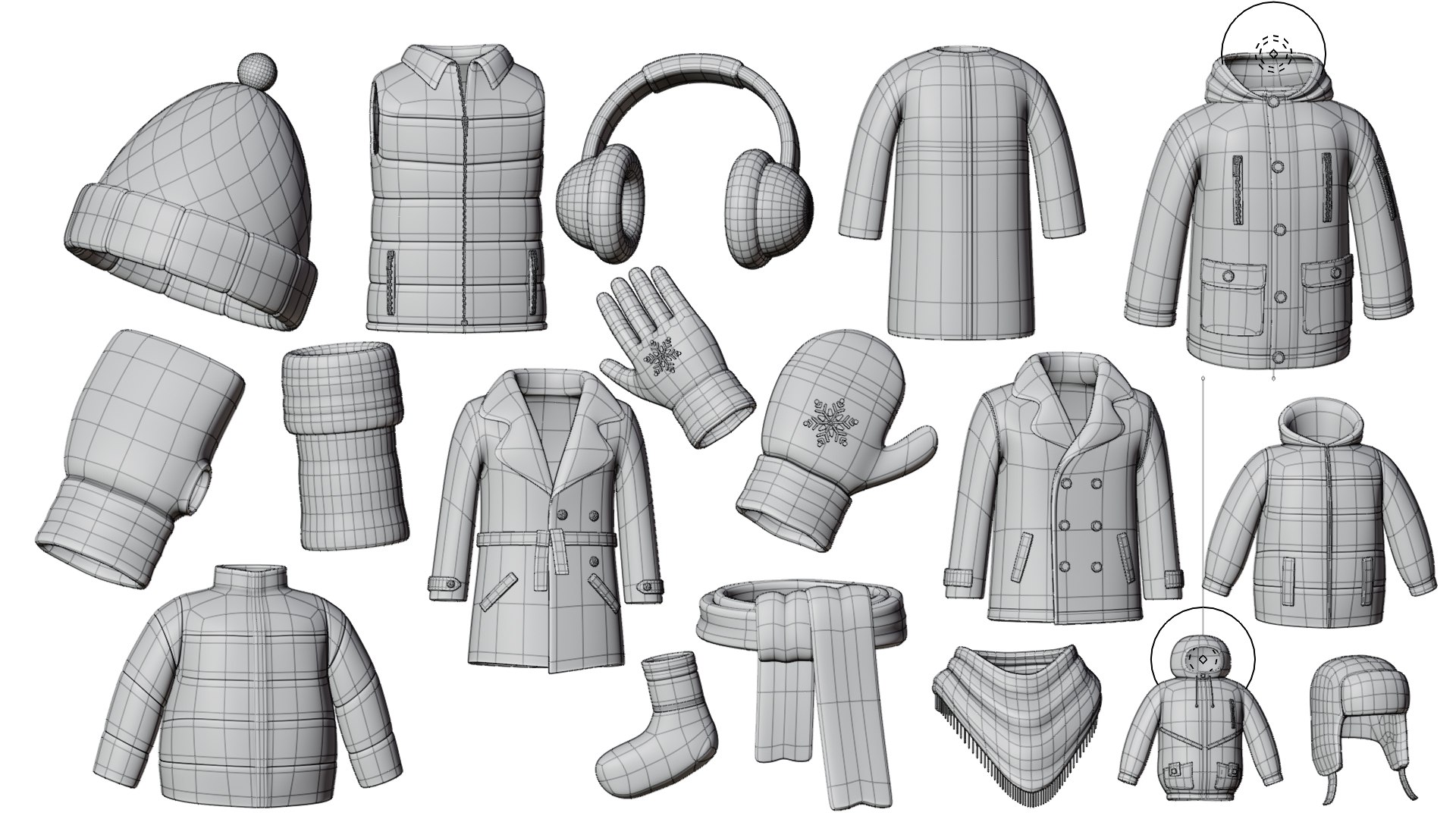 3D Winter Outwear 3D Collection Model - TurboSquid 2317373