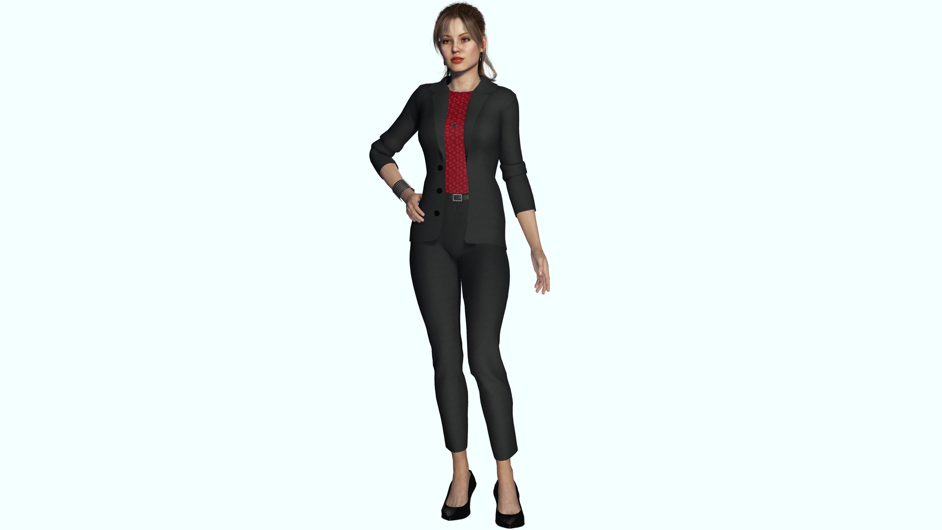 Business Woman In Suit Female 3D Model 3D - TurboSquid 2048301