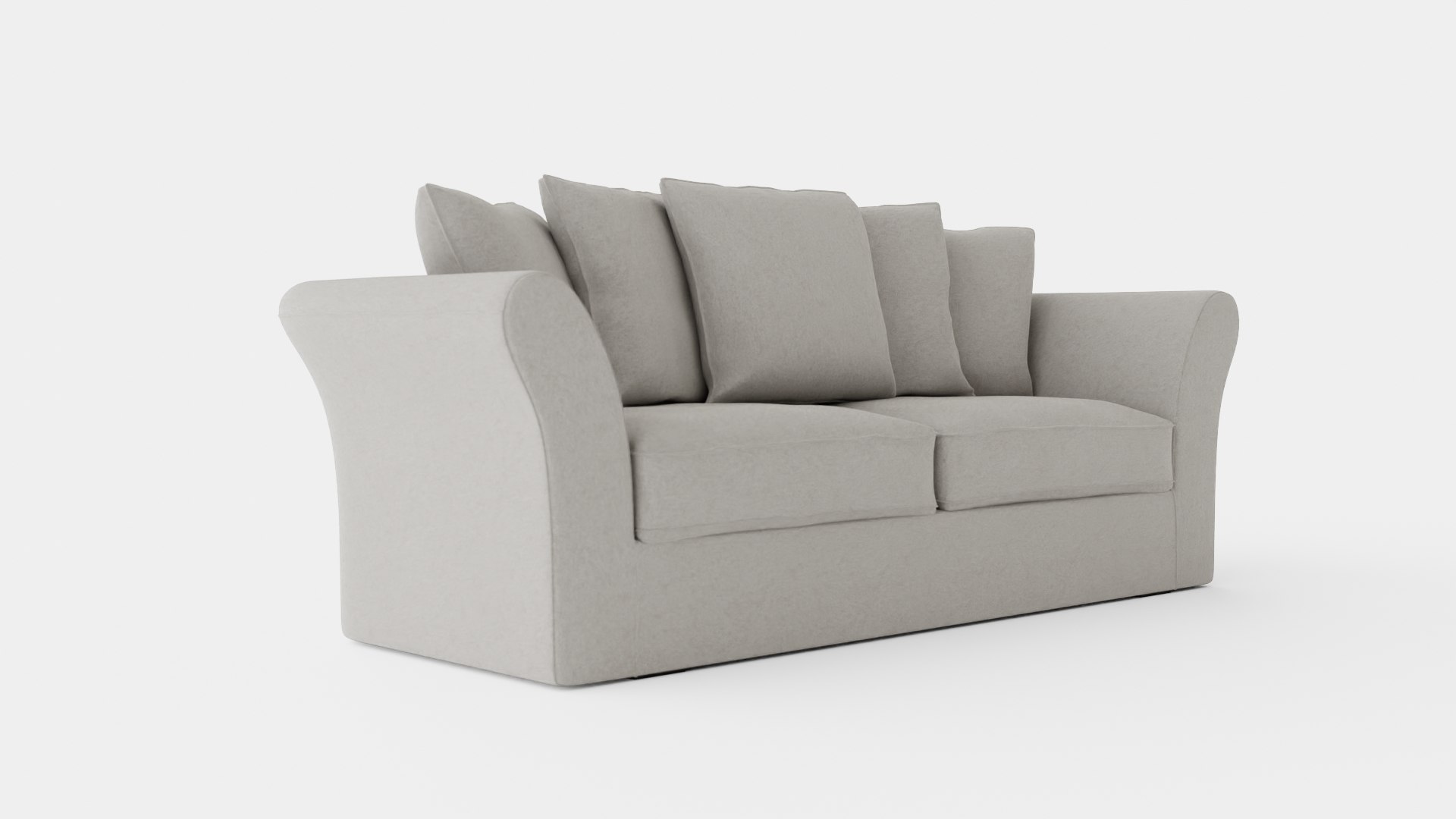 3D Cover Hampton Sofa Sand 3-seat Model - TurboSquid 2250742