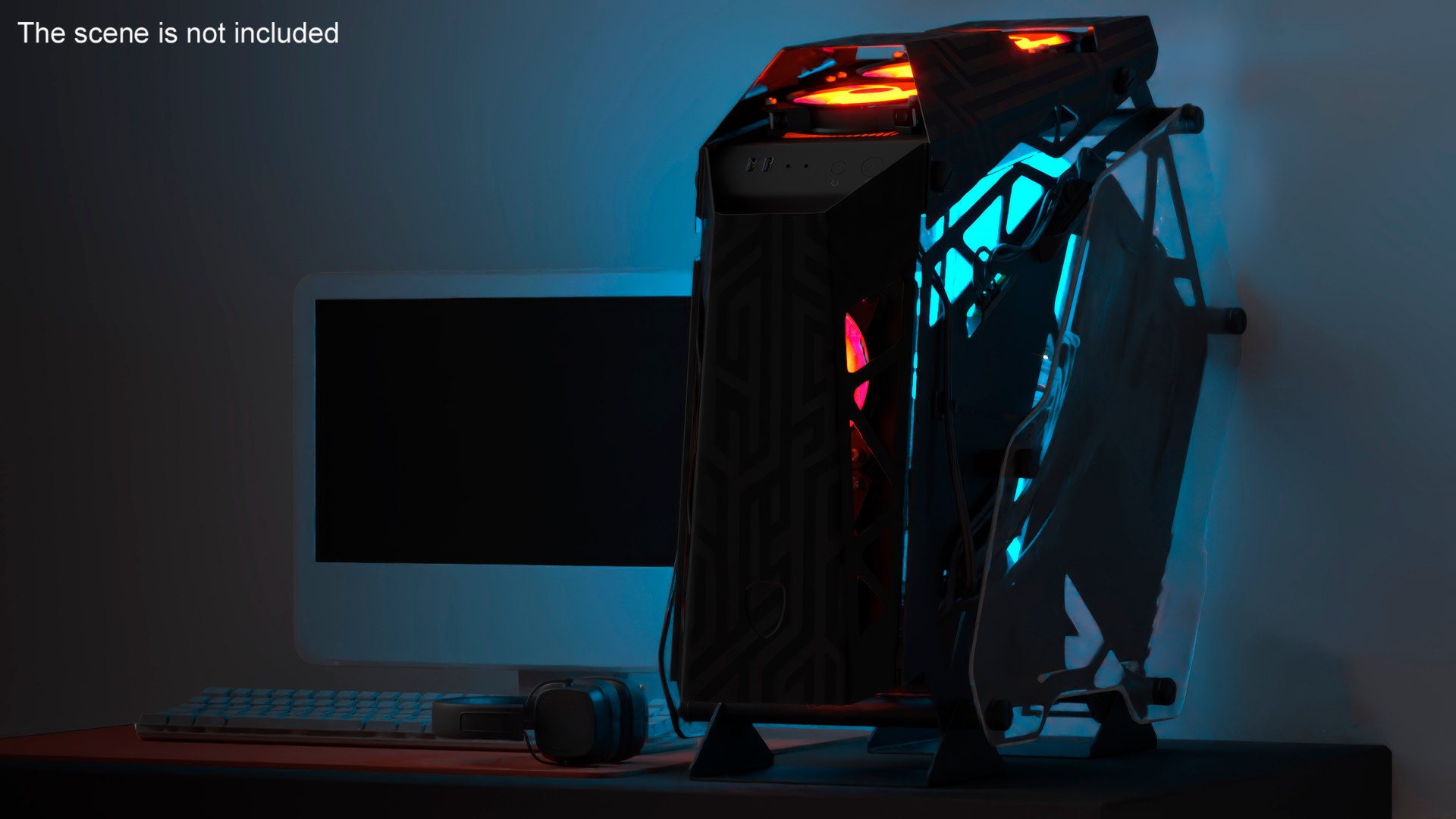 3D Futuristic Gaming PC On State - TurboSquid 2259934