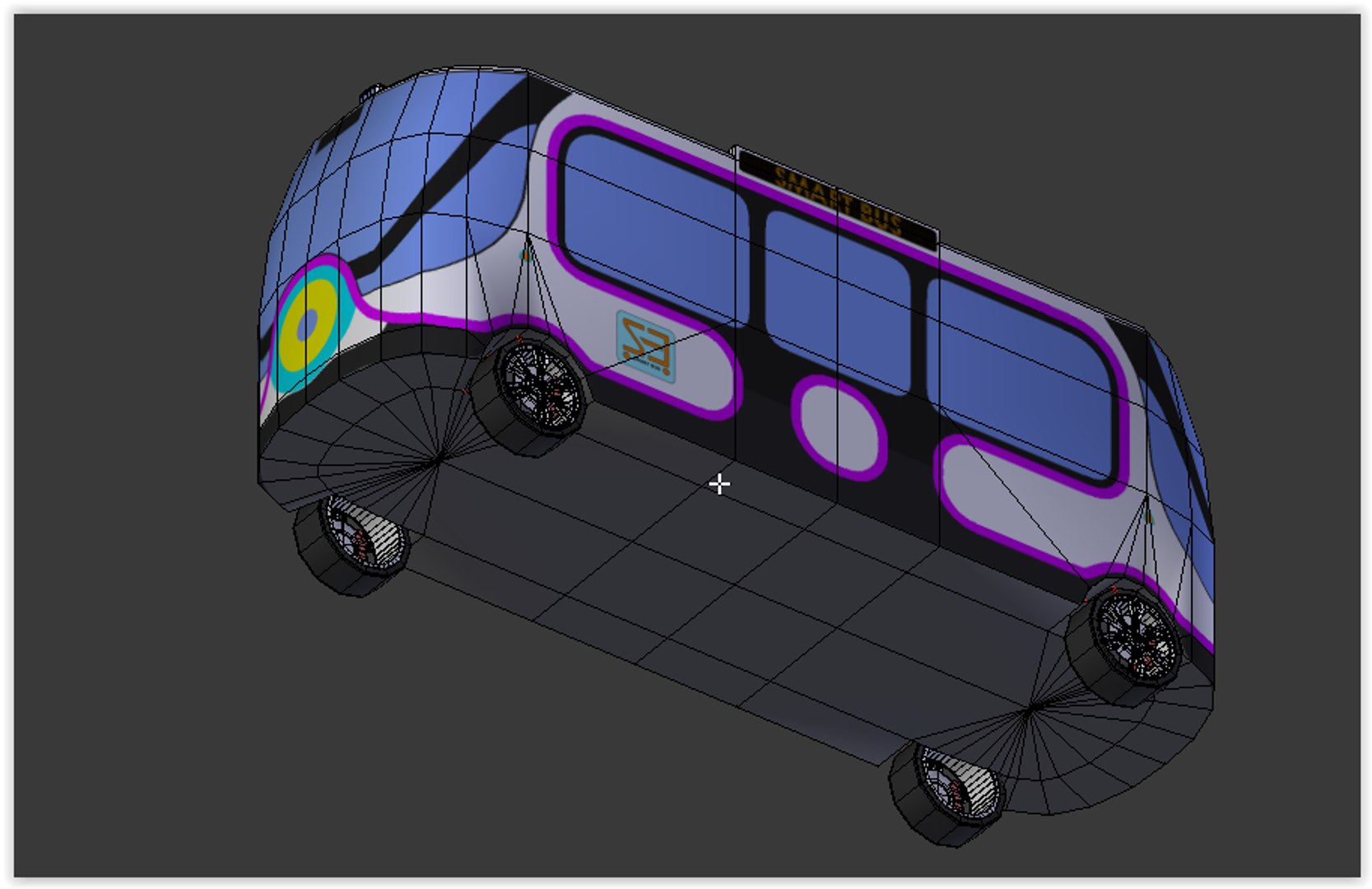Low-poly Bus 3D Model - TurboSquid 1239724