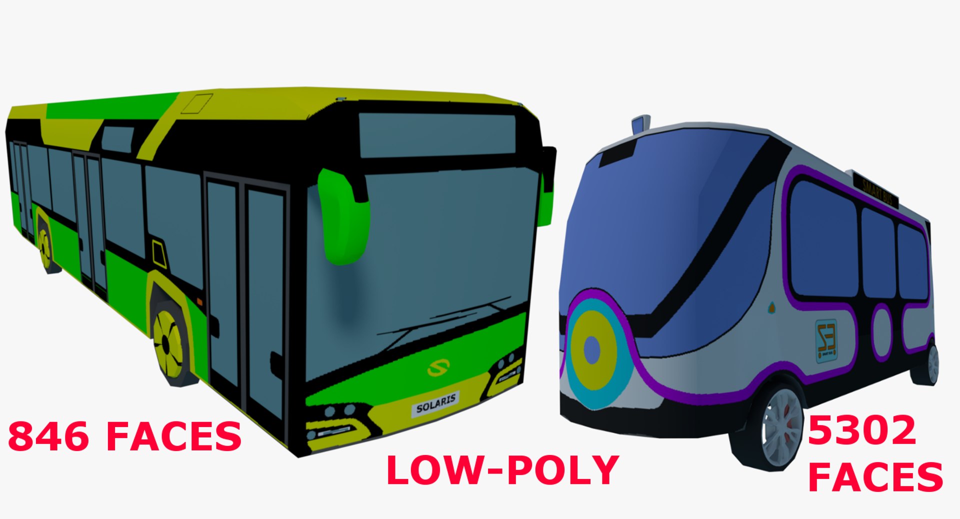 Low-poly Bus 3D Model - TurboSquid 1239724