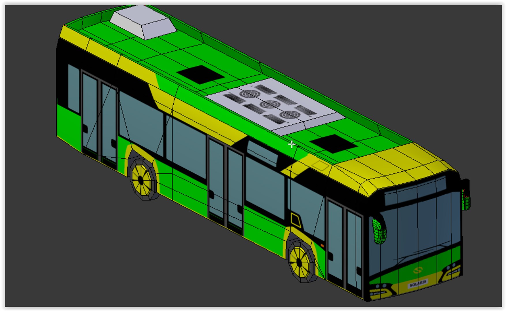Low-poly Bus 3D Model - TurboSquid 1239724