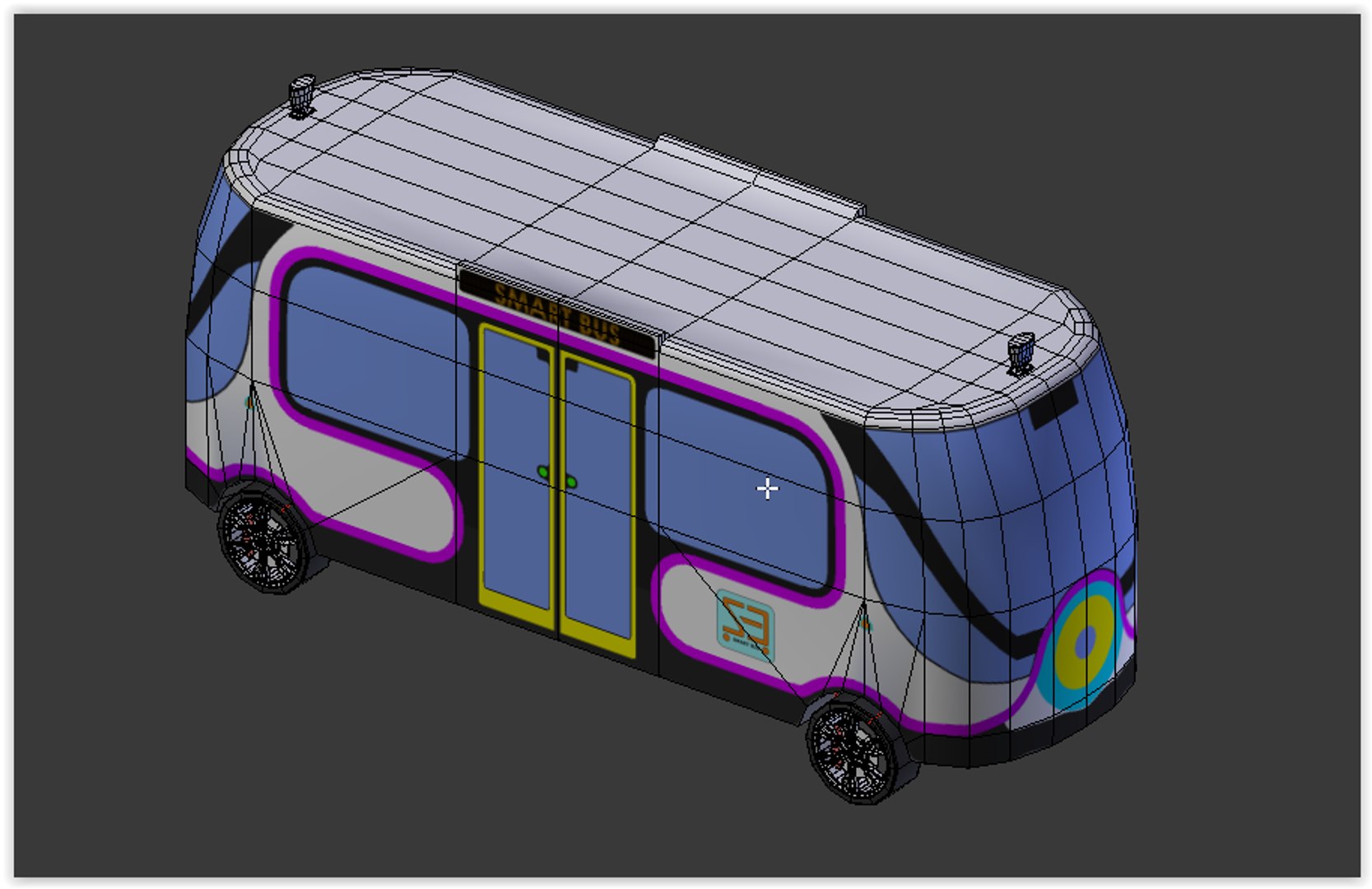 Low-poly Bus 3D Model - TurboSquid 1239724