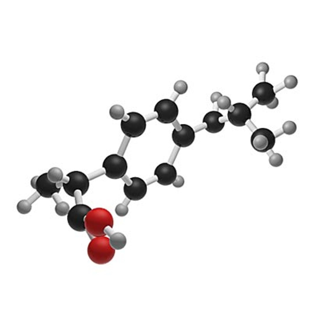 3d Max Ibuprofen Molecule Structure
