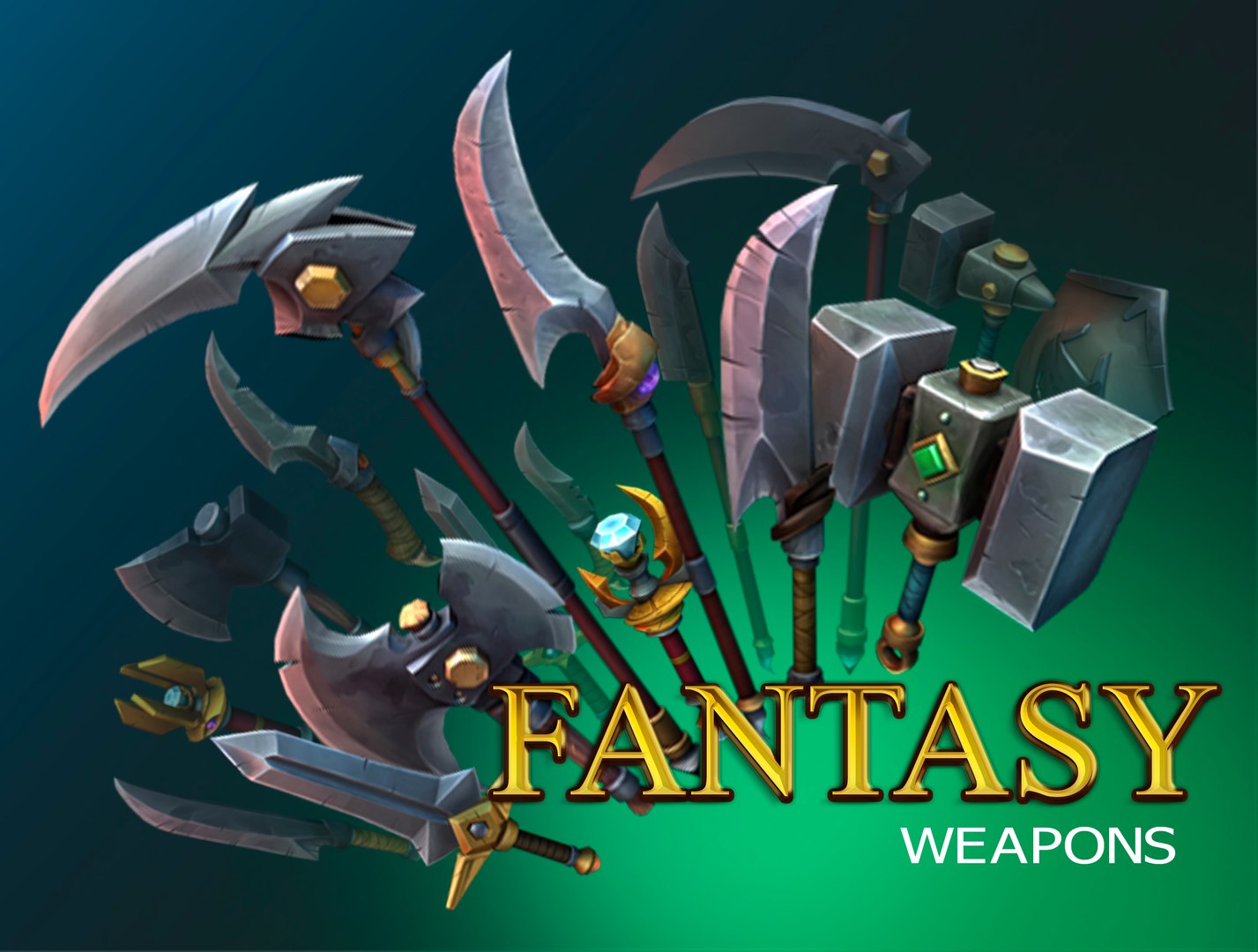 3D Fantasy Weapons - TurboSquid 1249275