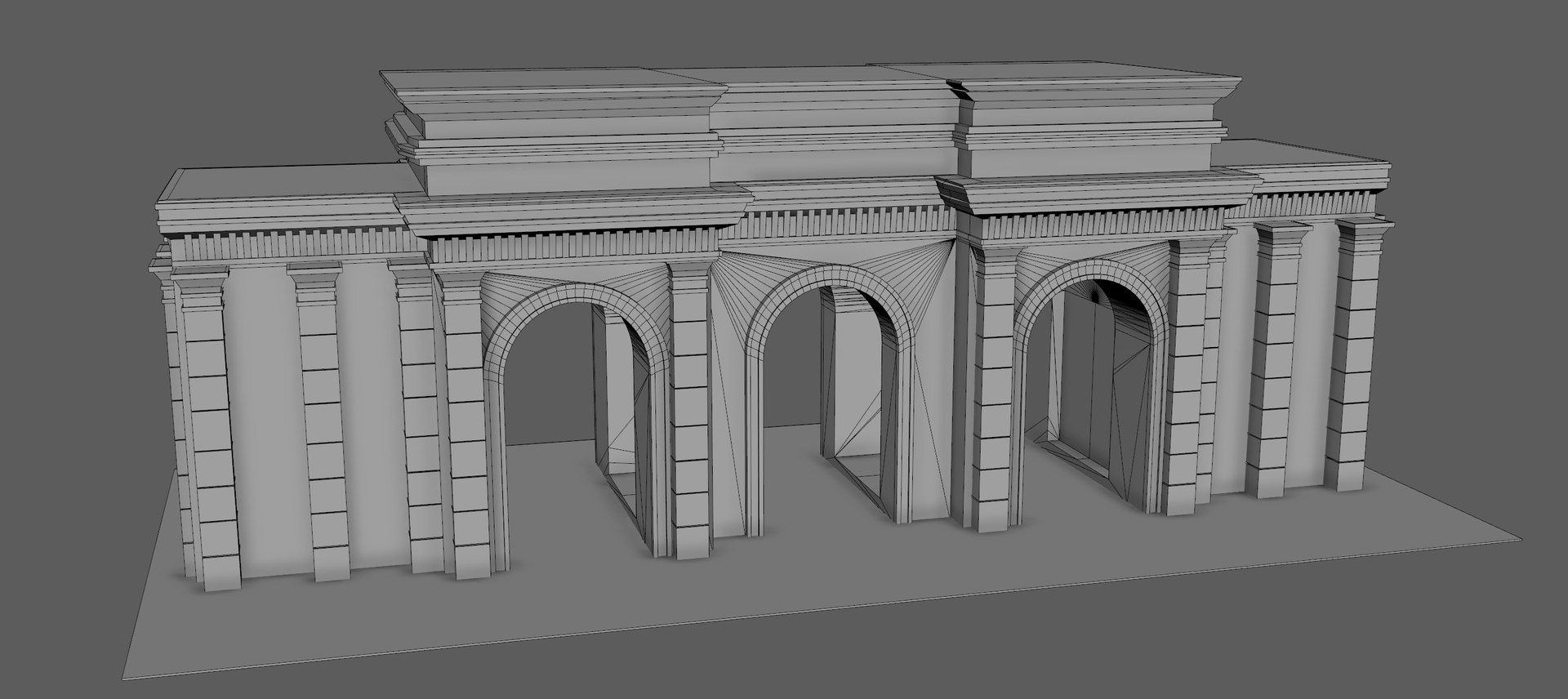 3D Ancient Arch Gate Model - TurboSquid 2184437