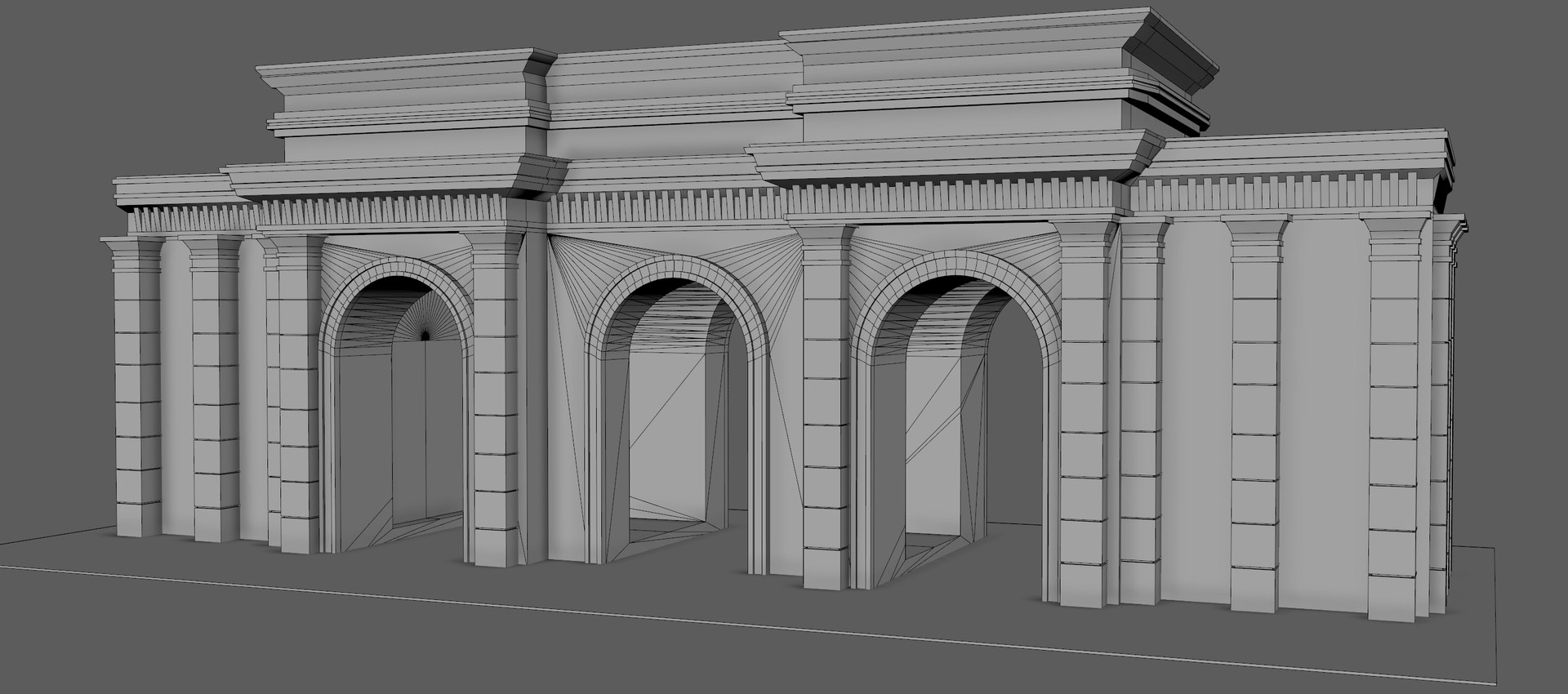 3D Ancient Arch Gate Model - TurboSquid 2184437