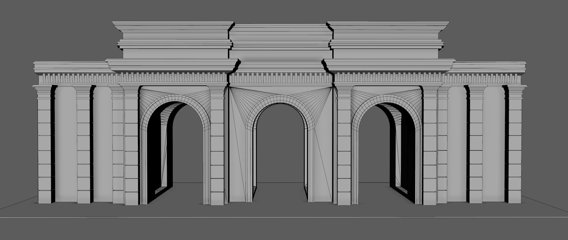 3D Ancient Arch Gate Model - TurboSquid 2184437