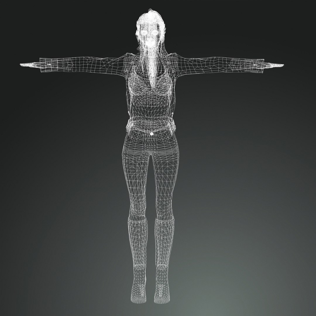 3D Realistic Fashion Rigged Model - TurboSquid 1489998