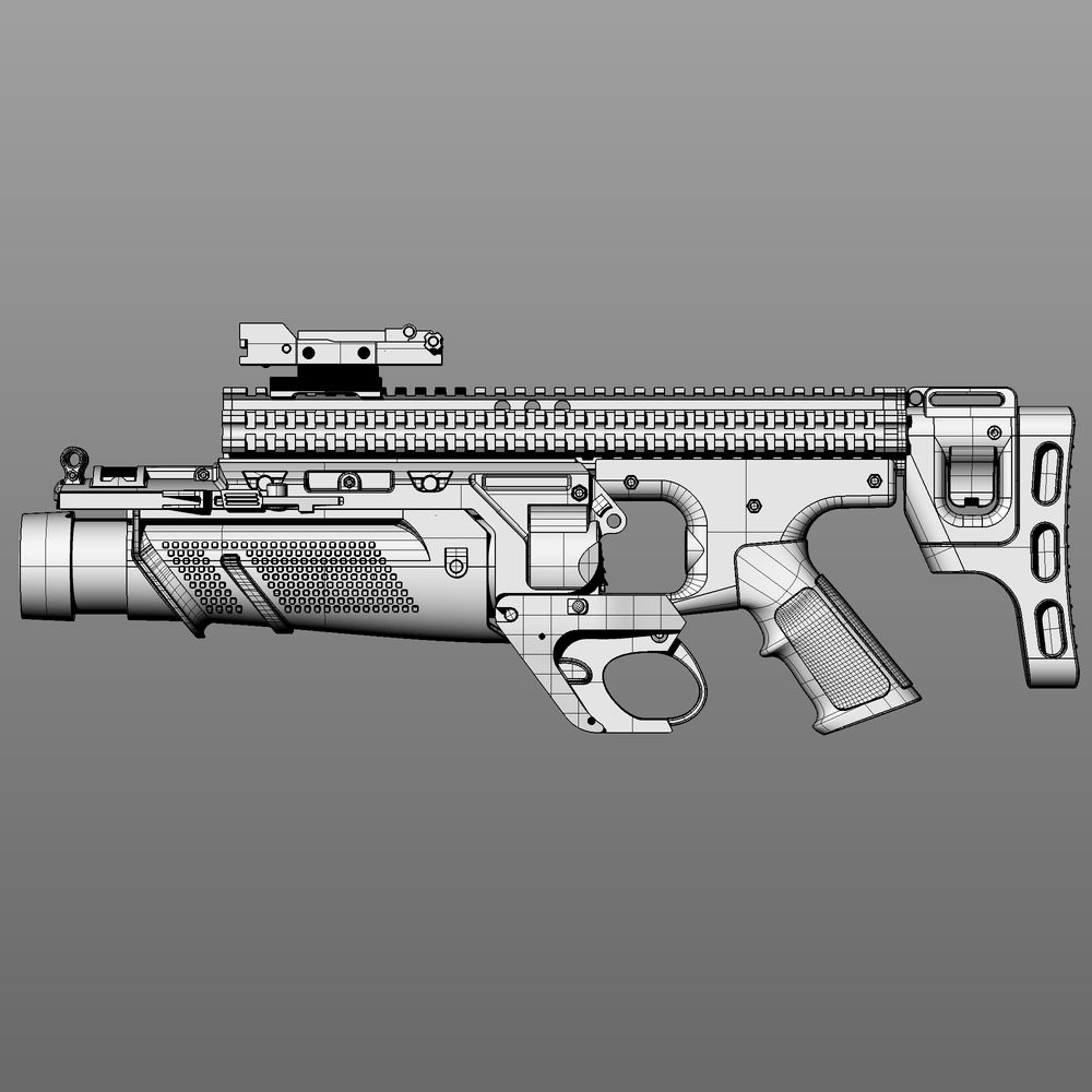 3ds max grenade launcher fn herstal