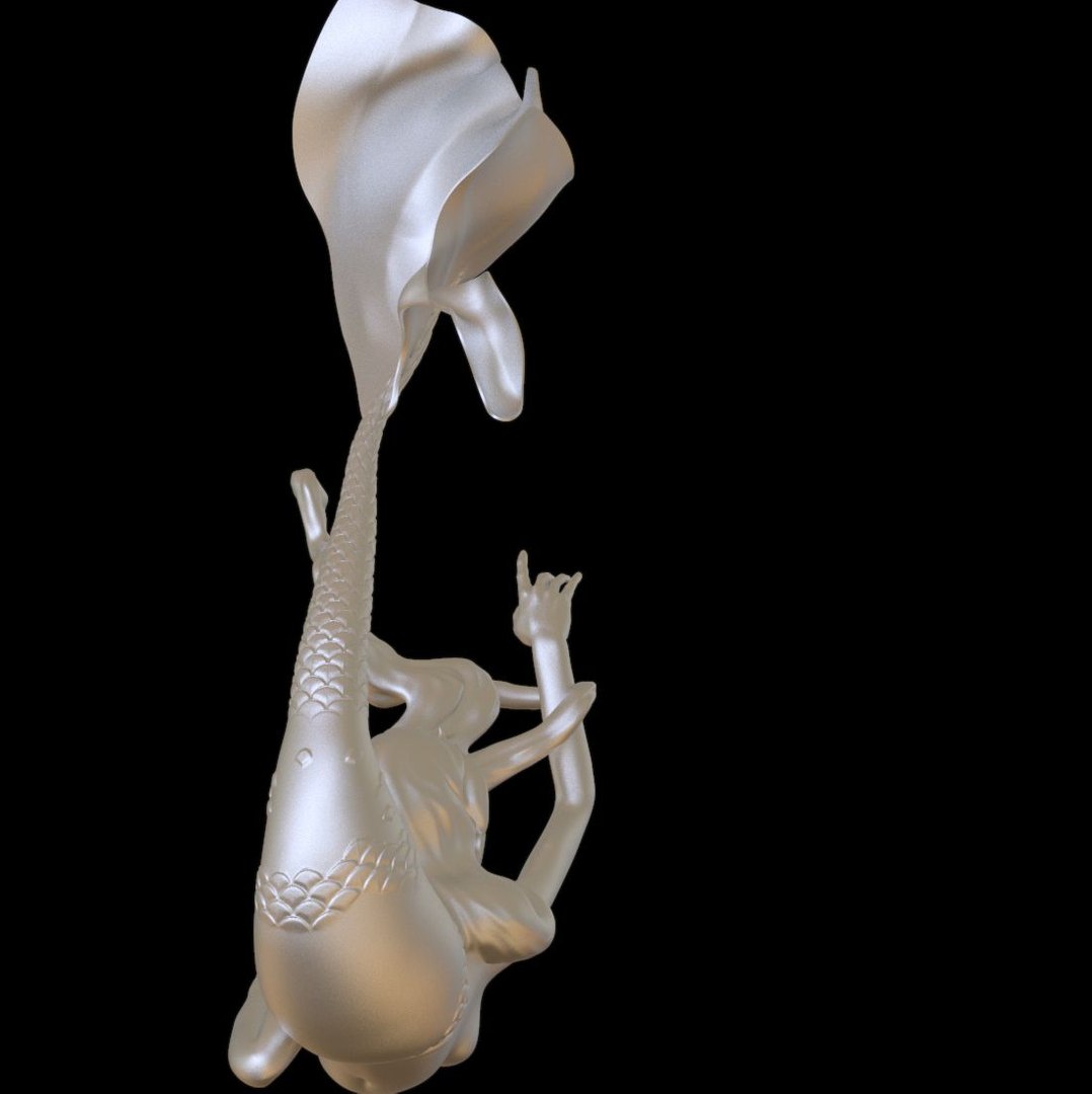 3D bend mermaid - TurboSquid 1471897
