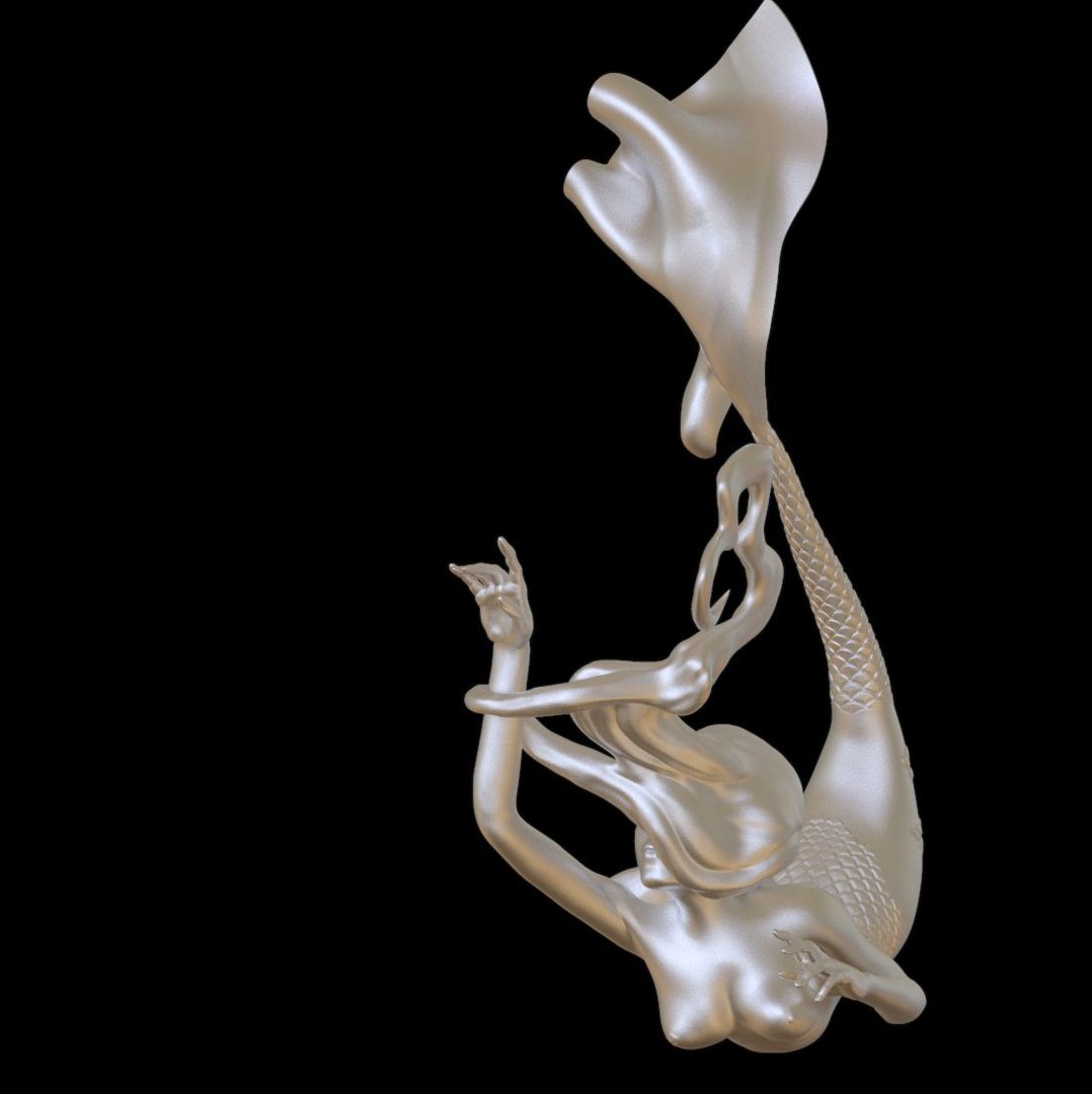 3D Bend Mermaid - TurboSquid 1471897