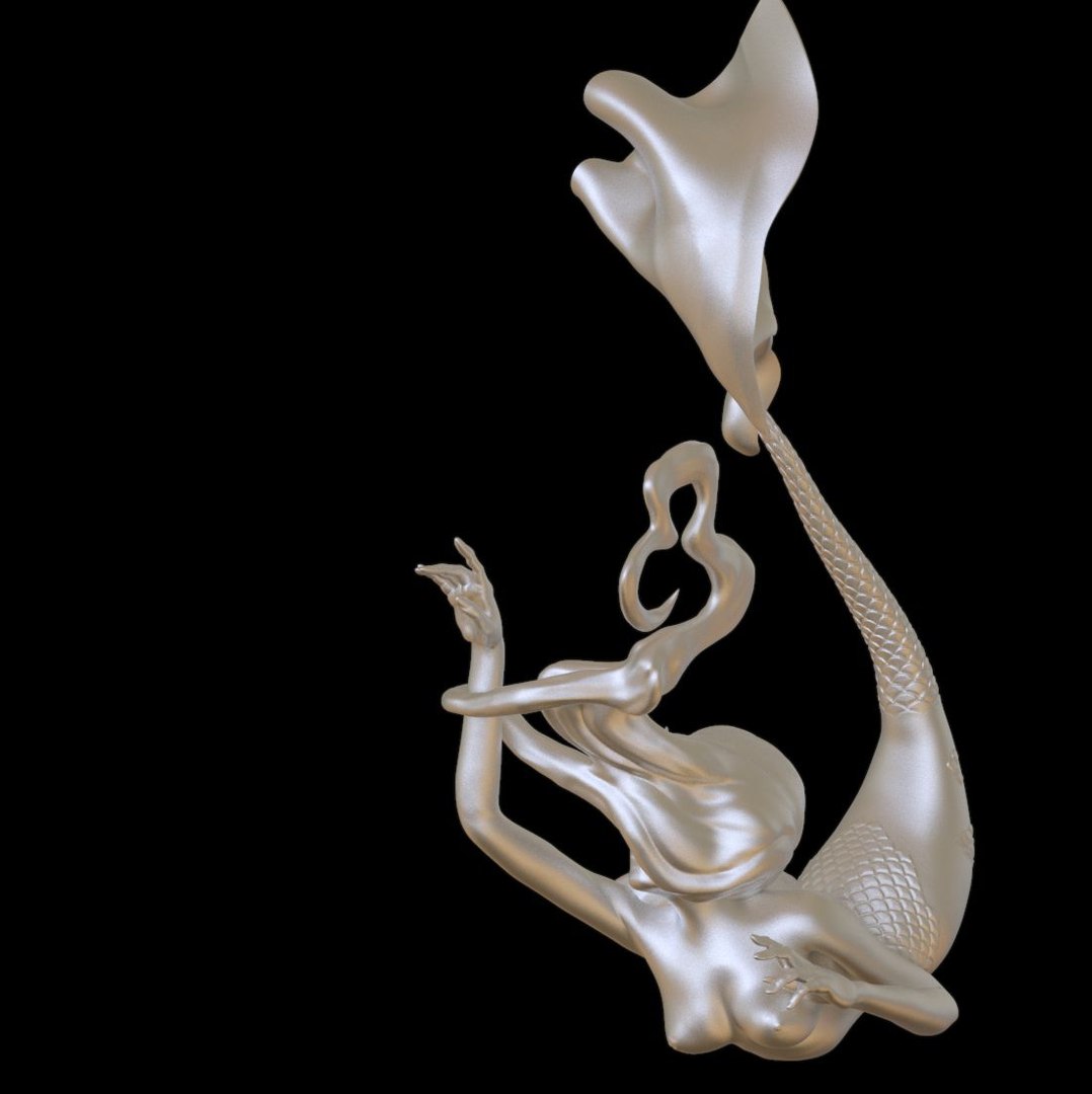 3D bend mermaid - TurboSquid 1471897