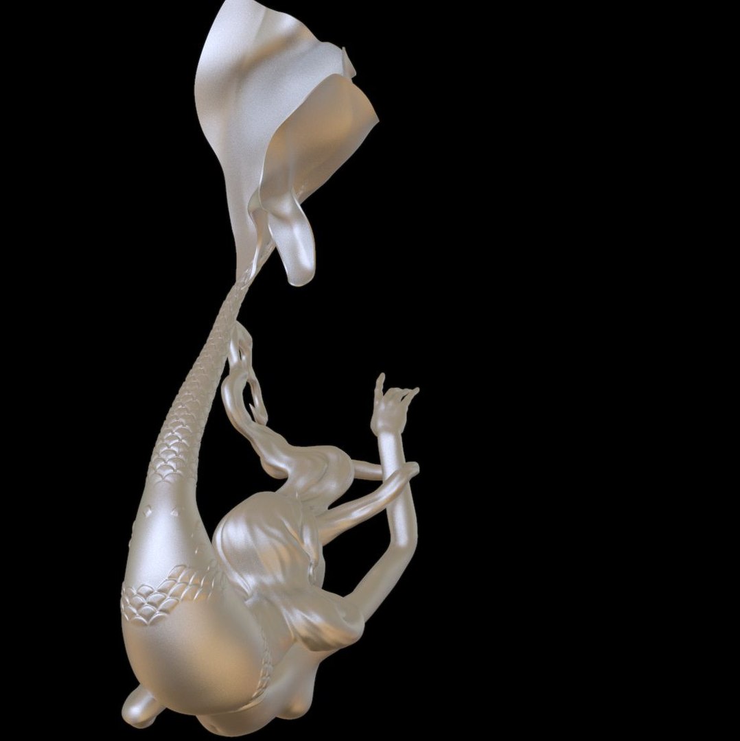 3D bend mermaid - TurboSquid 1471897